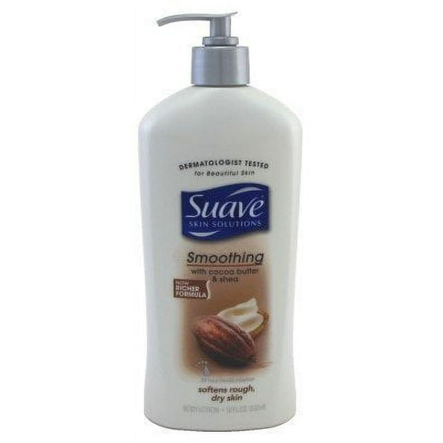Suave Smoothing Body Lotion Cocoa Butter and Shea 18 fl oz (Pack of 3 ...