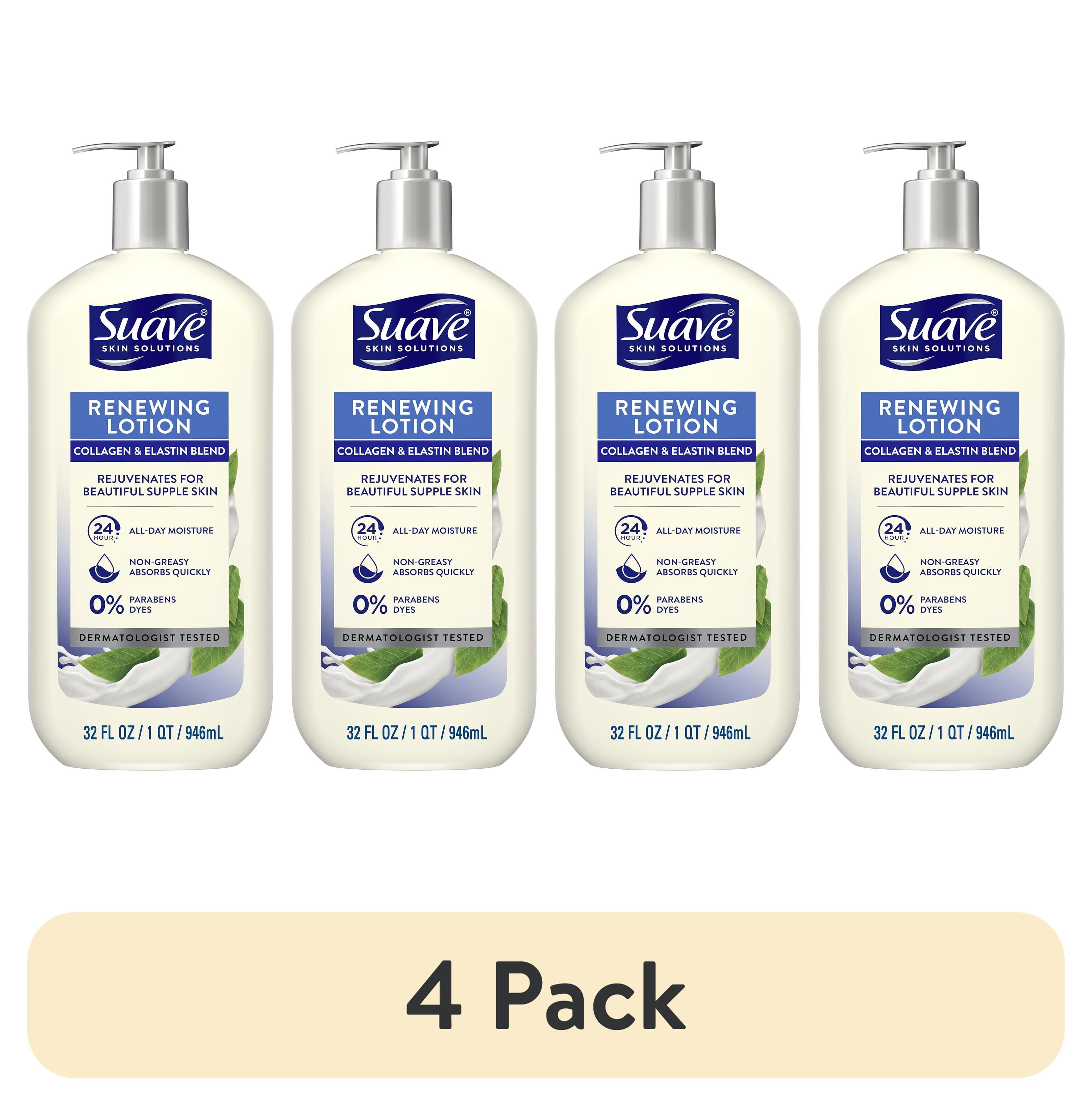 (4 pack) Suave Skin Solutions Collagen and Elastin Blend Body Lotion ...