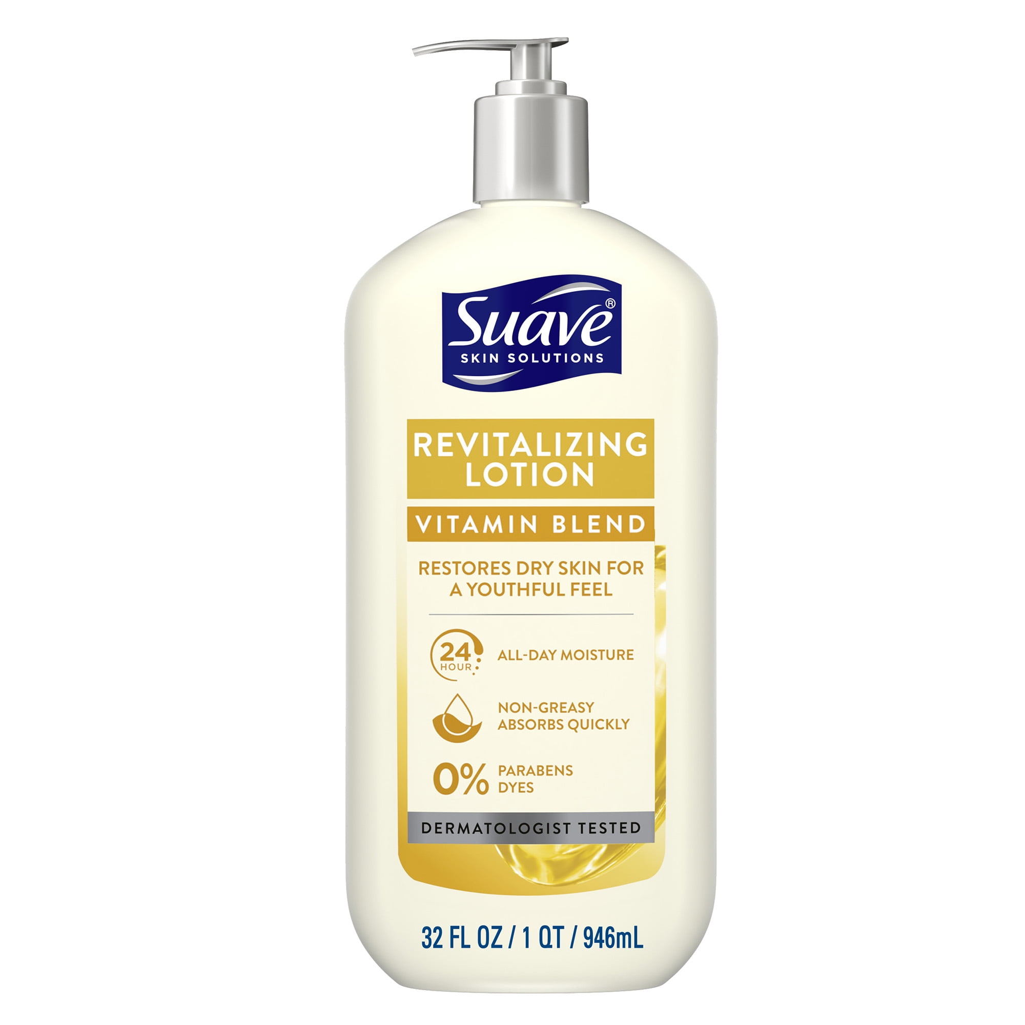 Suave Skin Solutions Revitalizing Body Lotion with Vitamin E, Dry Skin ...