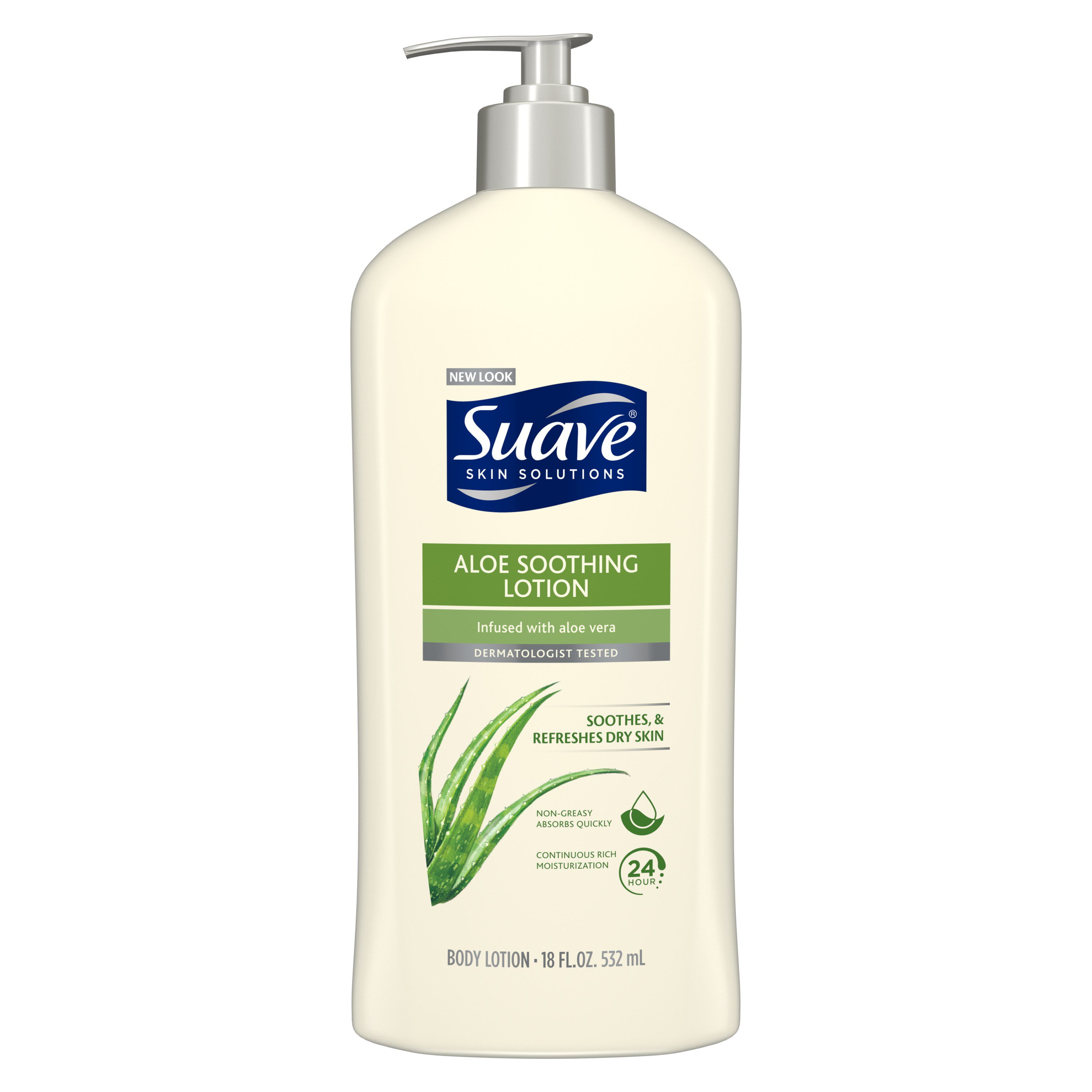 Suave Skin Solutions Soothing with Aloe Body Lotion - 18 oz (Packaging ...