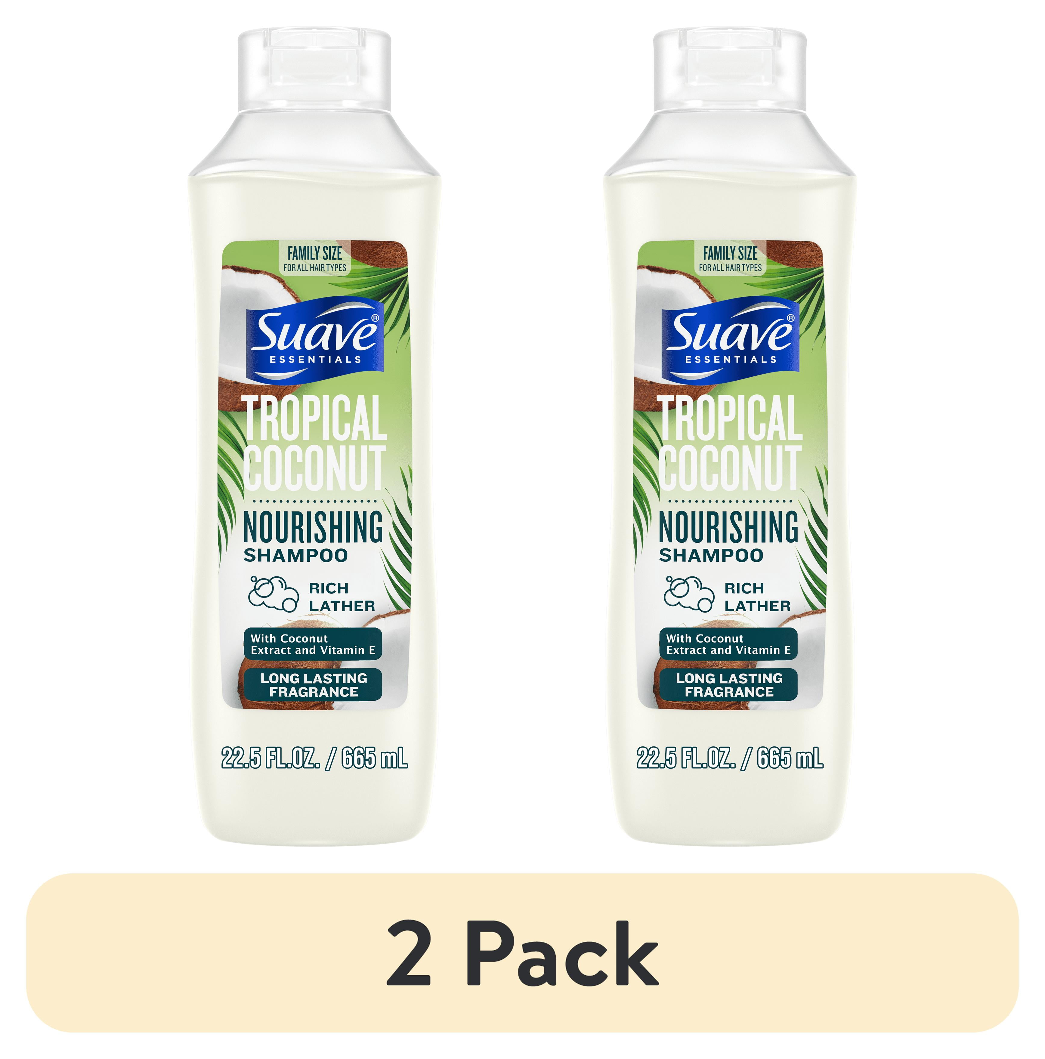 (2 pack) Suave Tropical Coconut Nourishing Shampoo 22.5 fl oz - Walmart.com