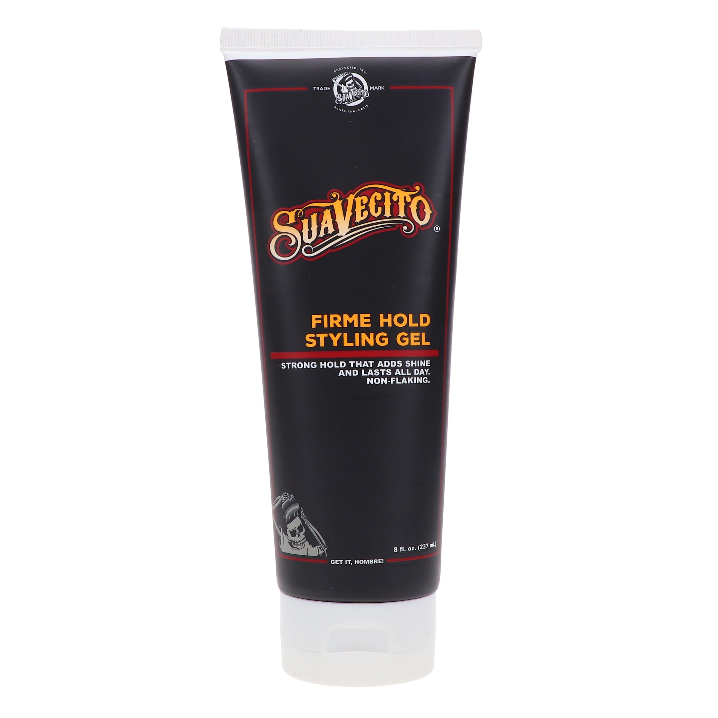 Suavecito Firme (Strong) Hold Styling Gel, for All Hair Types, Men, 8 ...