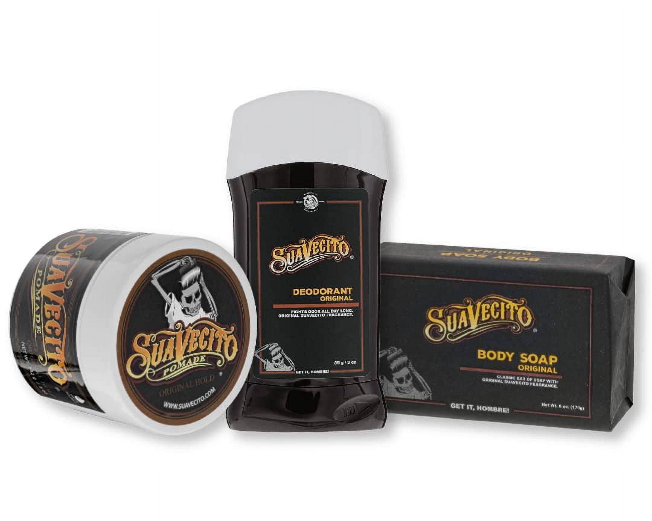 Suavecito Pomade Signature Scent Essentials Bundle: Hair Styling Pomade ...