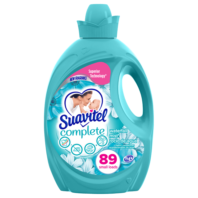 Suavitel Complete Fabric Softener, Waterfall Mist, 89 Small Loads ...