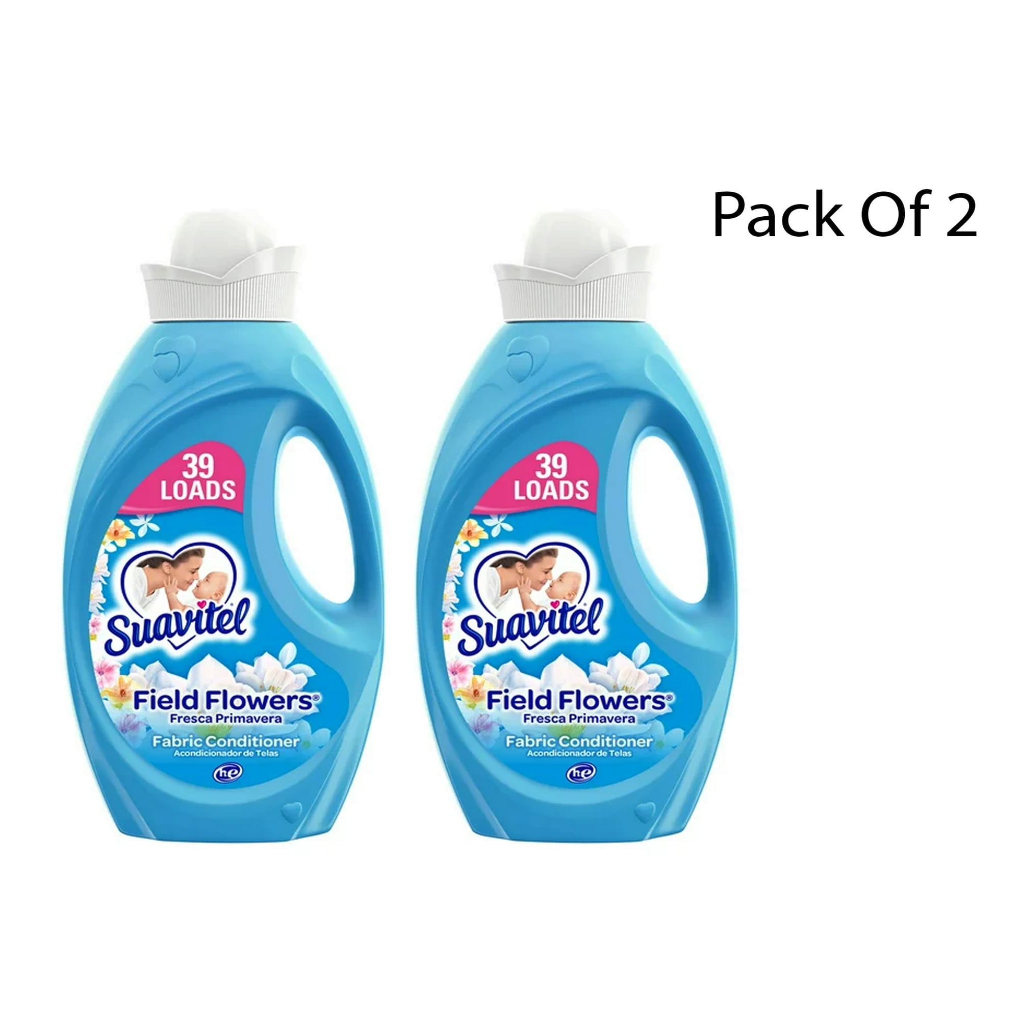 Suavitel Fabric Softener, Field Flowers, 46 oz Pack of 2 - Walmart.com