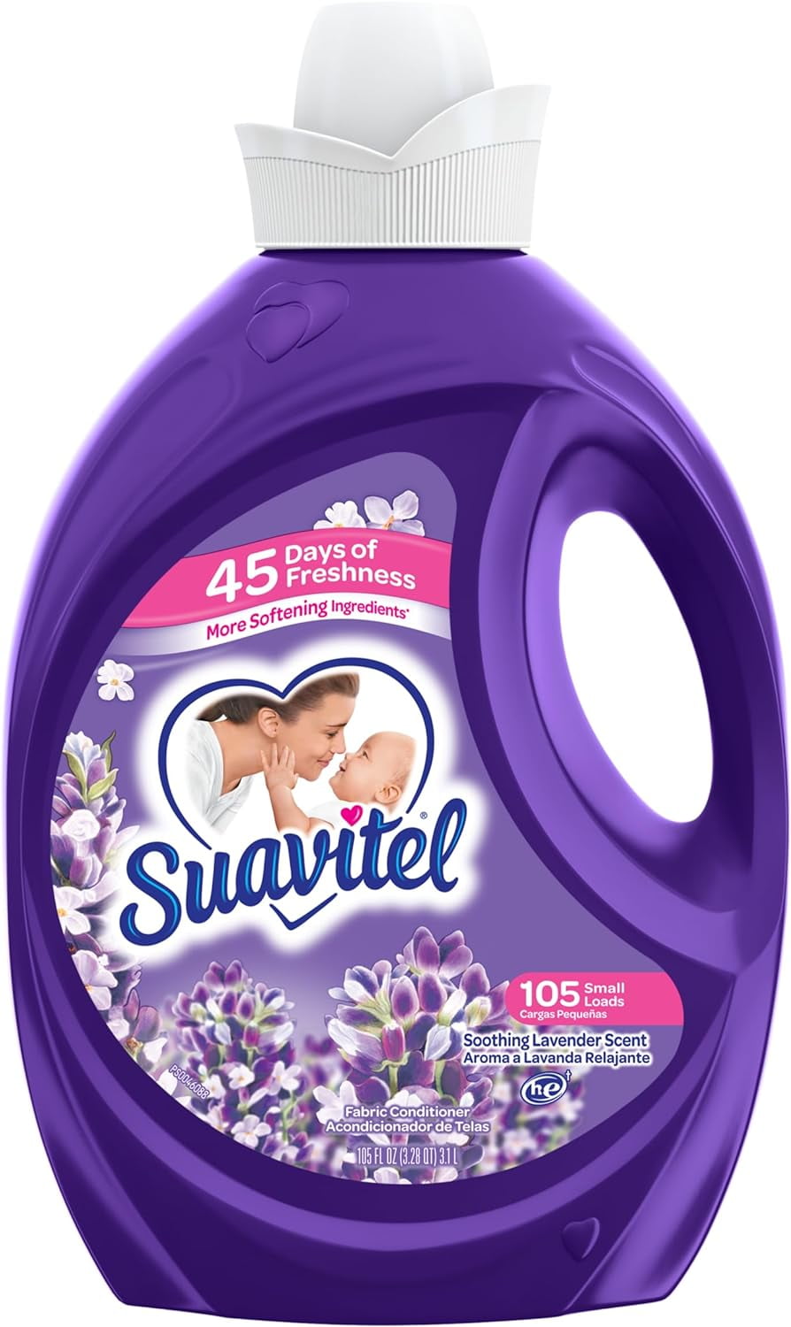 Suavitel Fabric Softener, Soothing Lavender - 105oz - Walmart.com