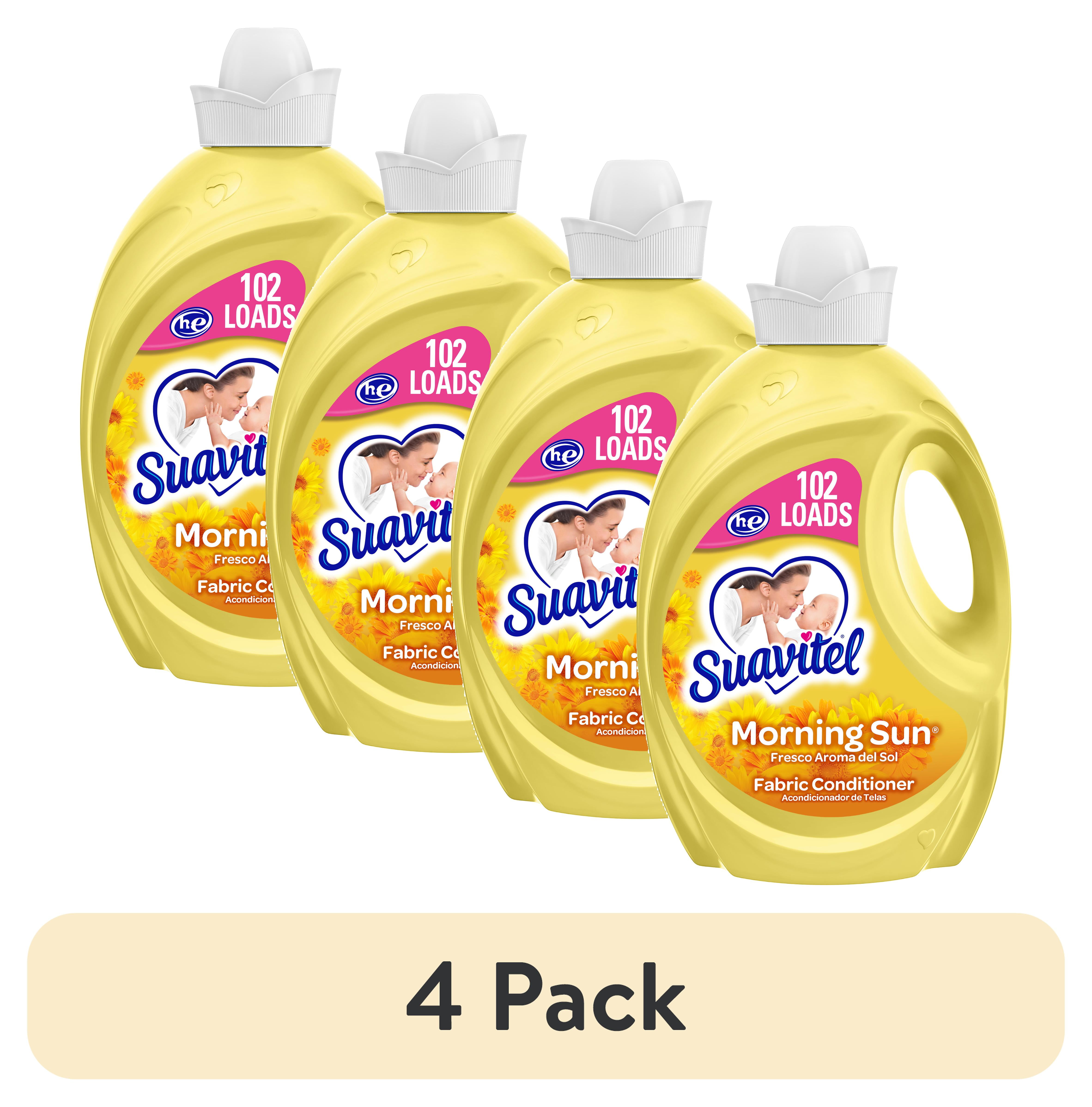 (4 pack) Suavitel Liquid Fabric Softener, Morning Sun, 120 oz - Walmart.com