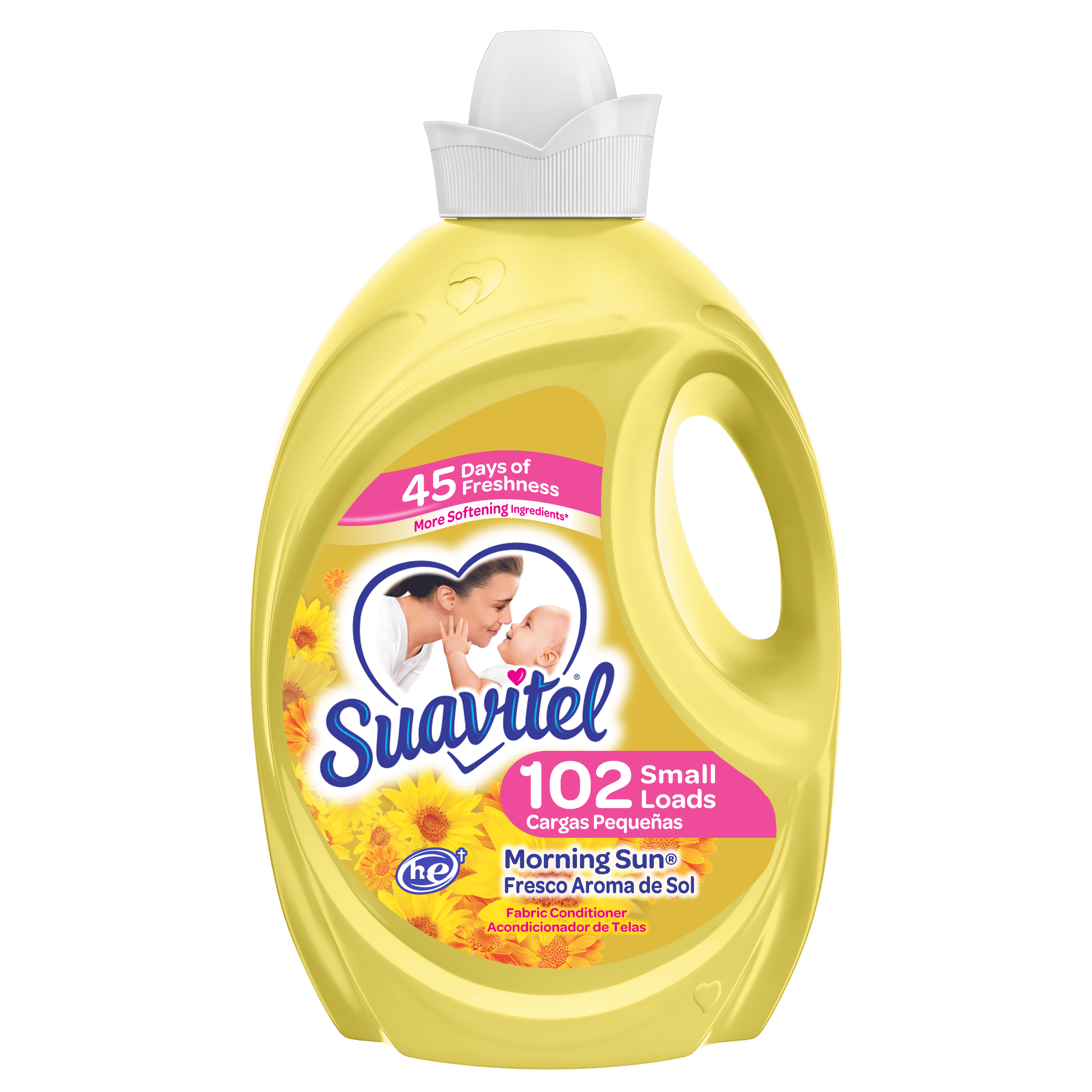 Suavitel Morning Sun Liquid Fabric Softener, Large 102 Small Loads ...