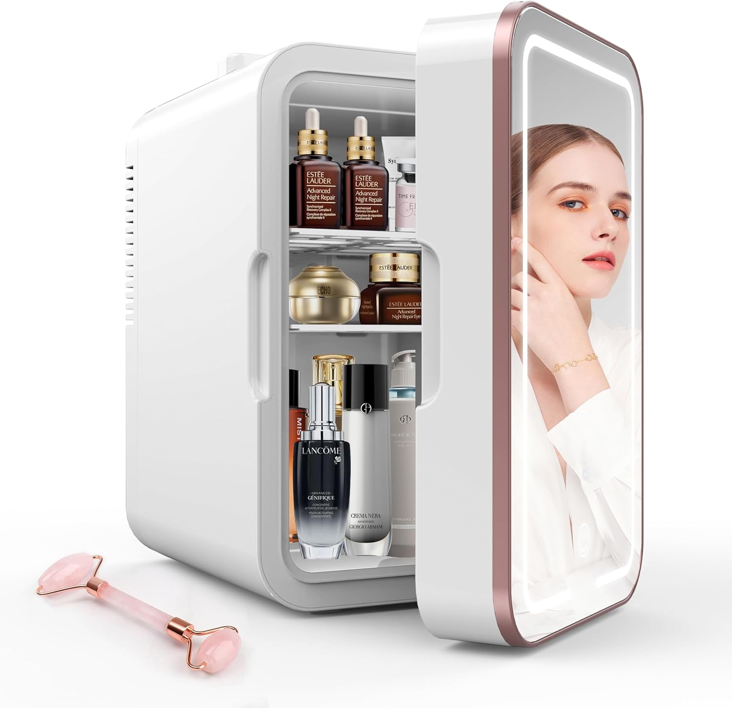 Suavo Skincare FridgeMini Fridge for Bedroom 8L/10 Cans Small ...