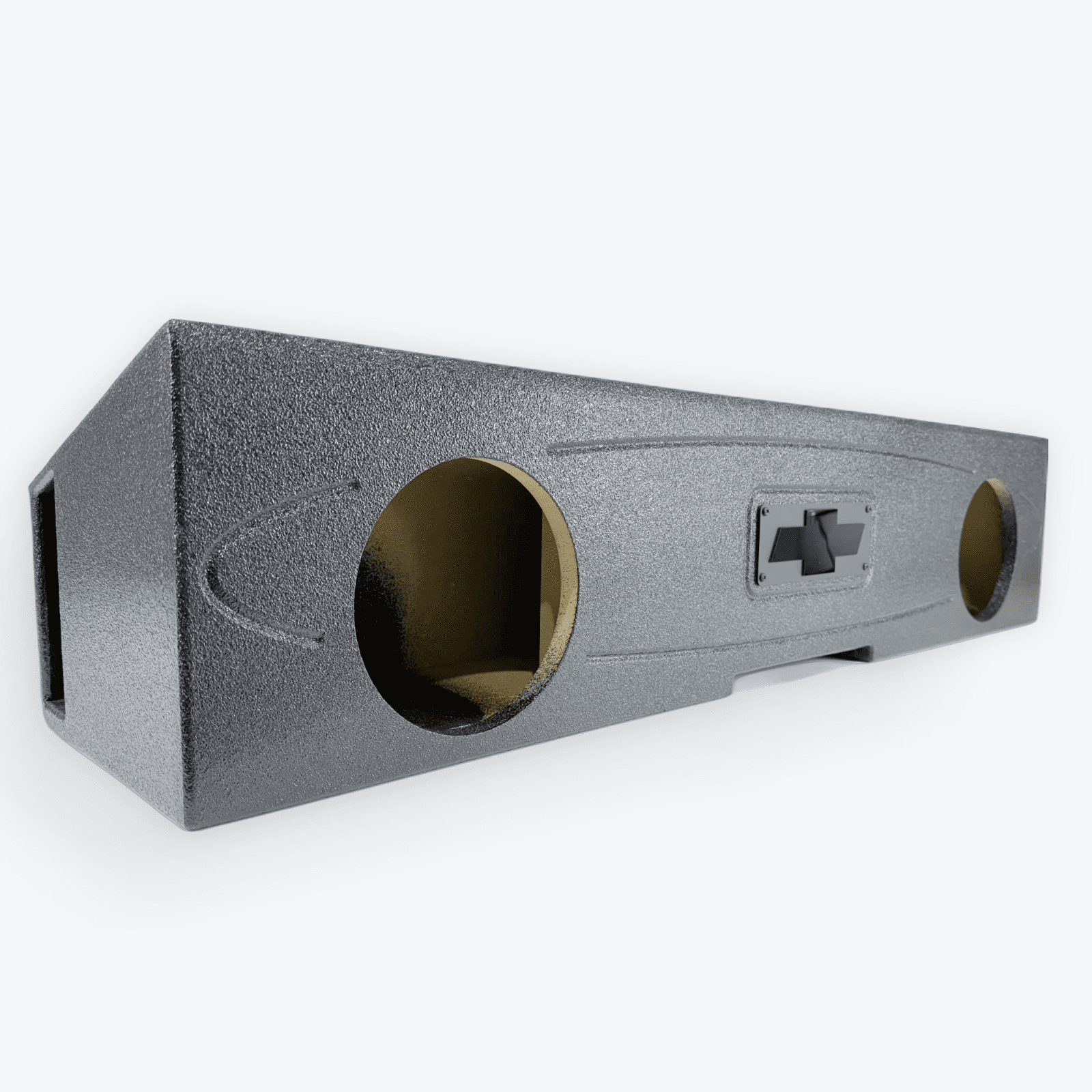 Sub Woofer Box Chevy Silverado 19-24 Crew Cab 2x8 Woofers Front Fire ...