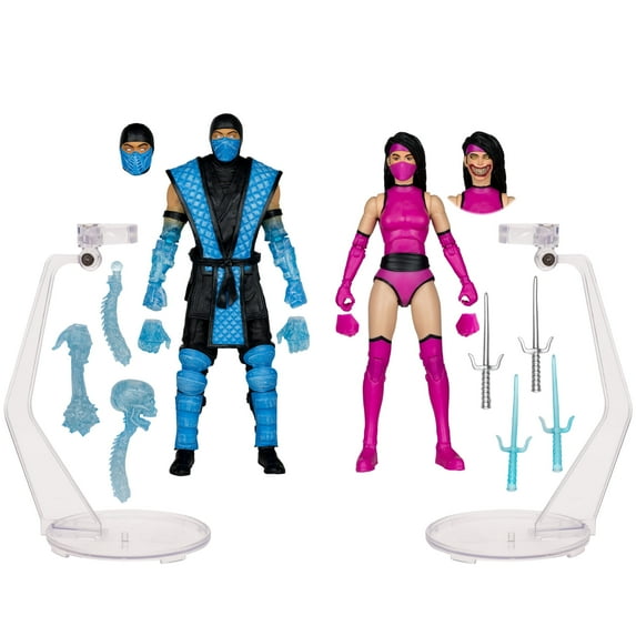 Sub-Zero vs Mileena (Mortal Kombat Klassic) Deluxe 2-Pack 7" Figures ...