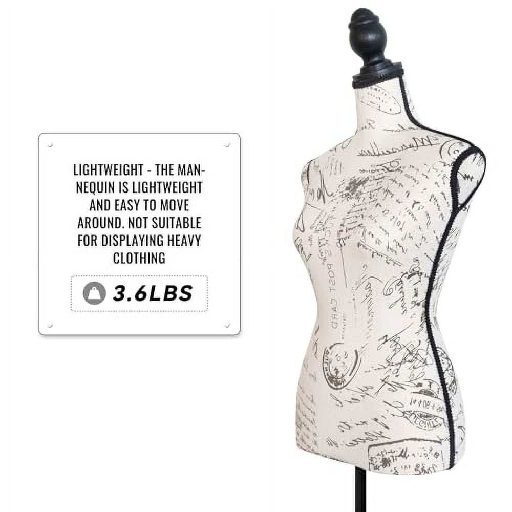 SubSun Female Mannequin Body, Dress Form Torso Stand Height Adjustable ...