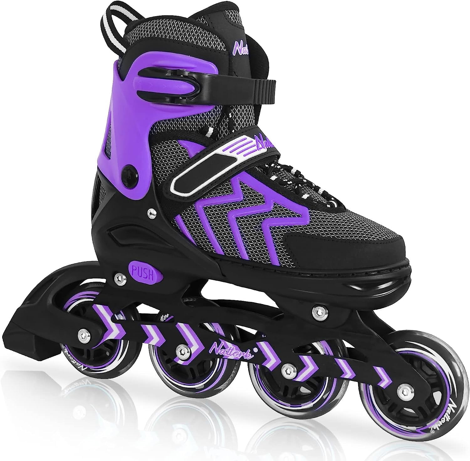 SubSun Adjustable Inline Skates for Adults, Men, Women, and Kids with ...
