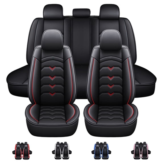 Subaru 5-Seats Waterproof Leather Seat Covers, Front Rear Cushion ...
