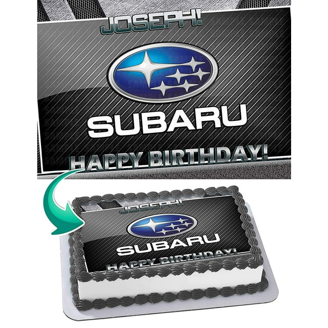 Subaru Edible Cake Image Topper Personalized Birthday Party 1/4 Sheet ...