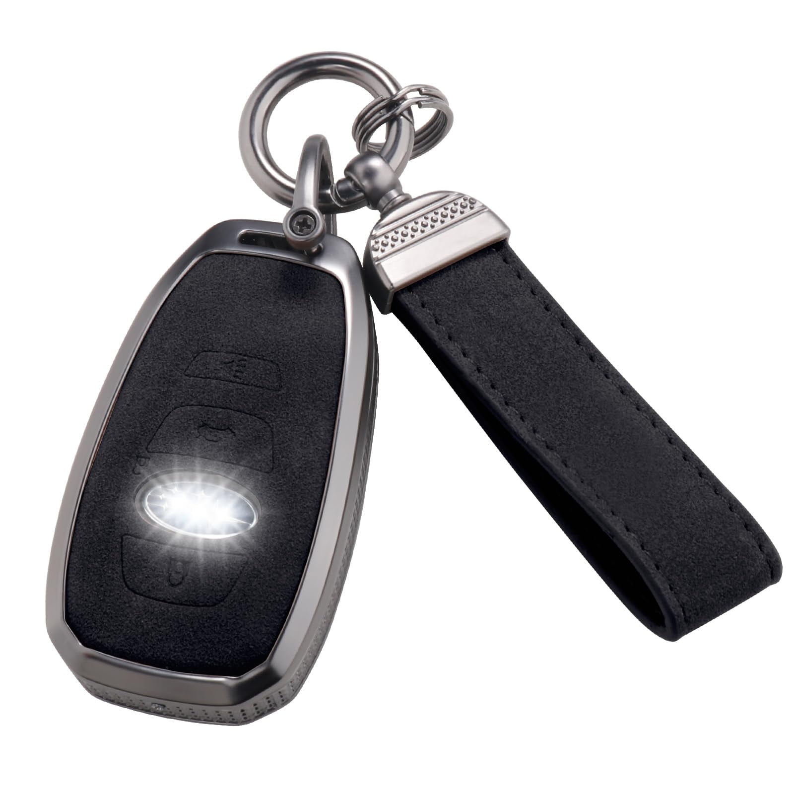 for Subaru Key Fob Cover with Keychain, Leather Full Protection Key ...