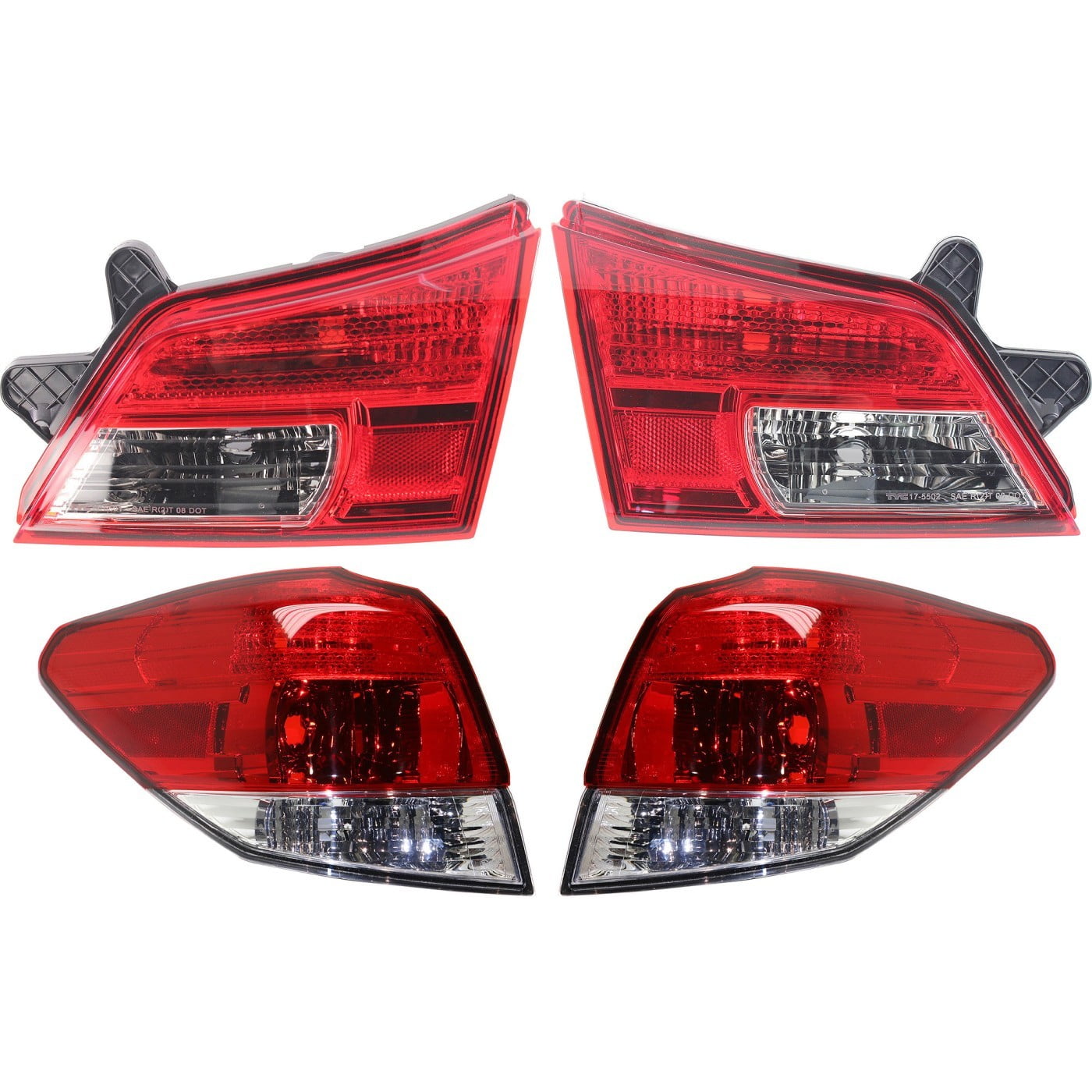 for Subaru for Outback 2010-2014 Tail Light Set - Right & Left Inner ...
