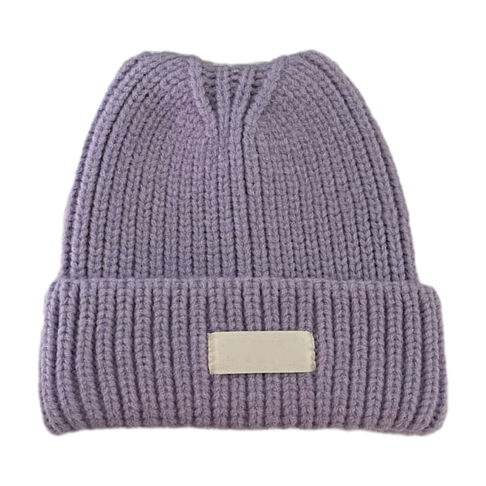 Subculture Ear Hat with Letter Decals Winter Cycling Hiking Skiing Hat ...