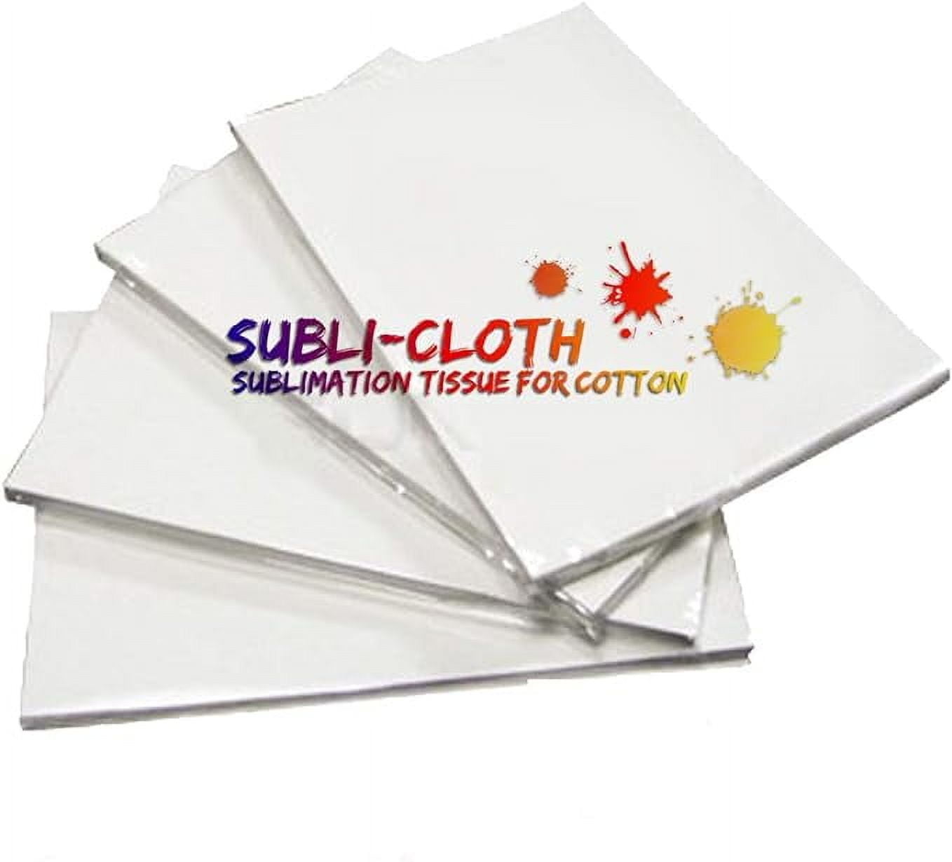 Subli-Cloth Cotton Sublimation Dark & Light Cloth Fabric Sheet Pack 15 Units 29cm x 29cm ...