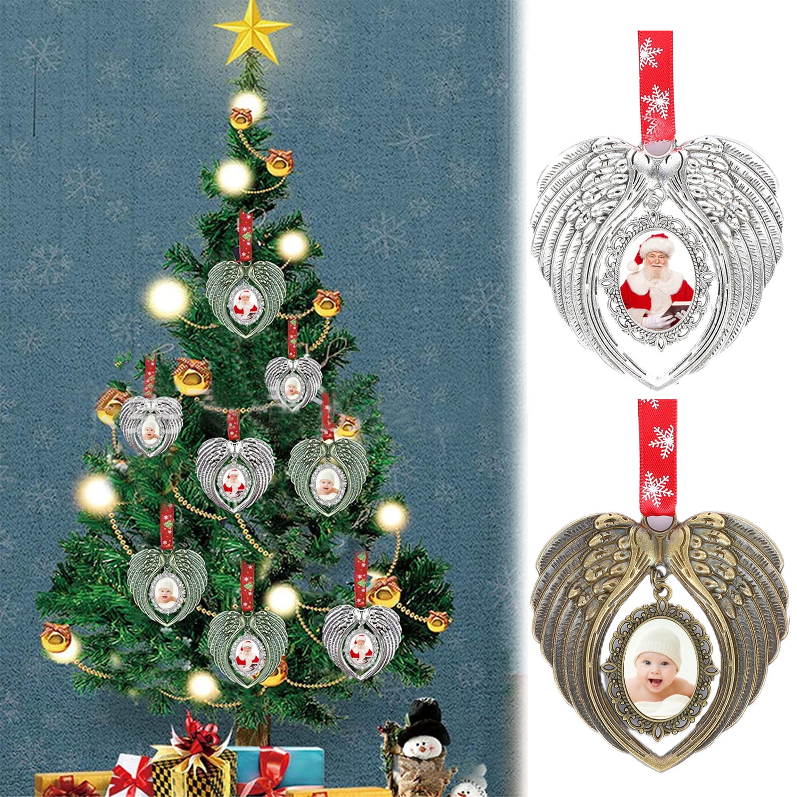 Sublimation Angel Wing Ornaments, Eye-Catching Rust-Proof Alloy Blank ...