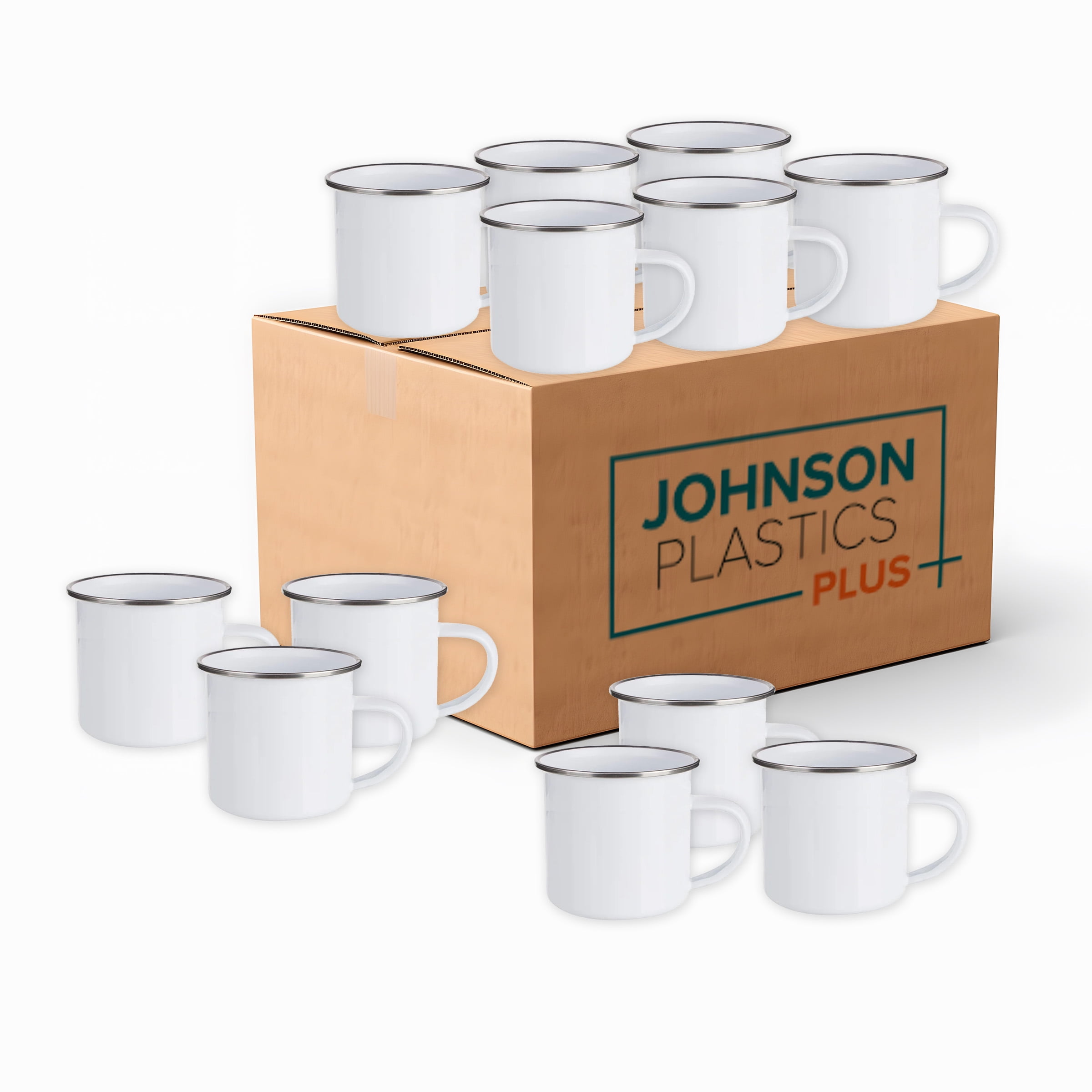 Sublimation Blank Camp Mugs. Color Enamel Camping Mugs in Bulk for ...