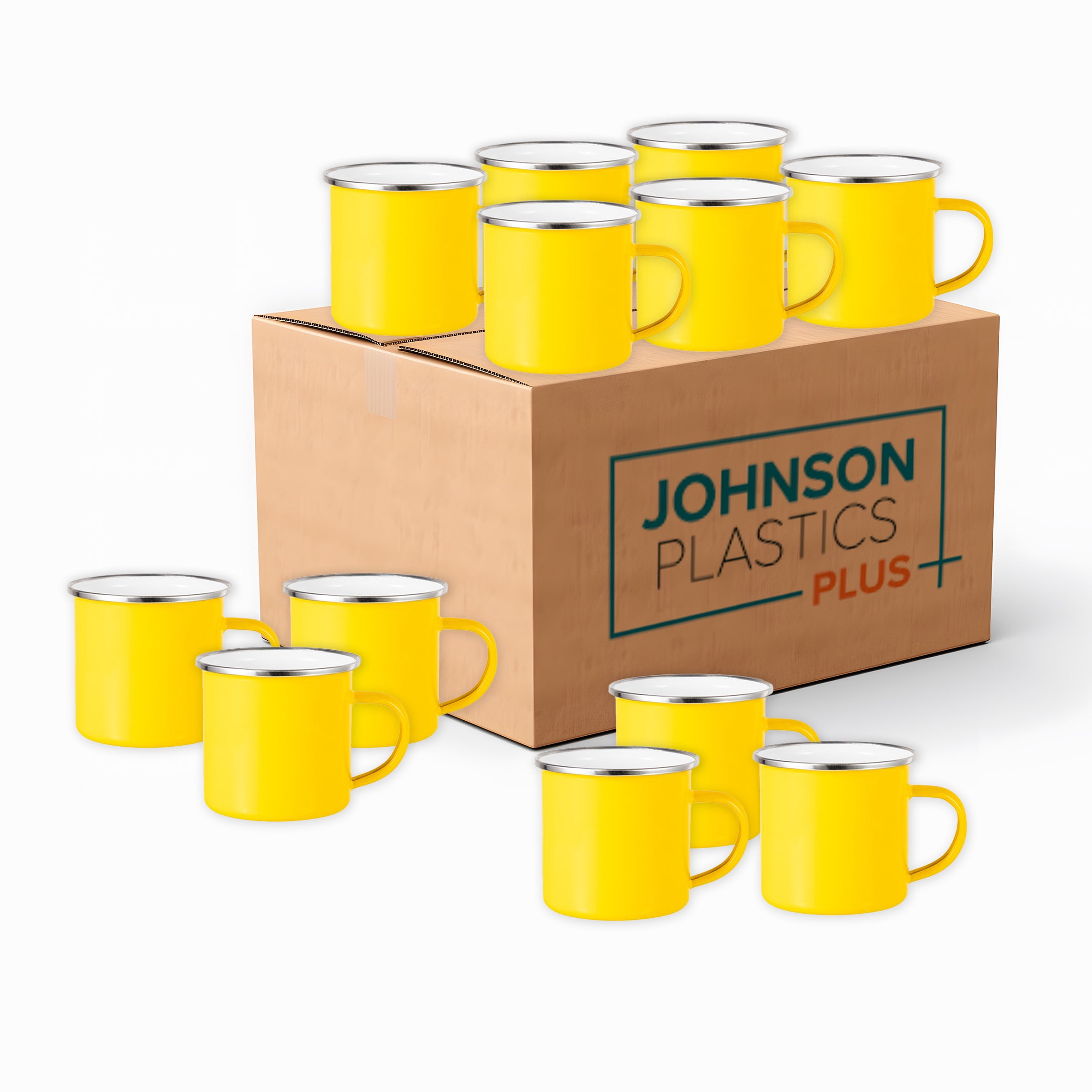 Sublimation Blank Camp Mugs. Color Enamel Camping Mugs in Bulk for ...