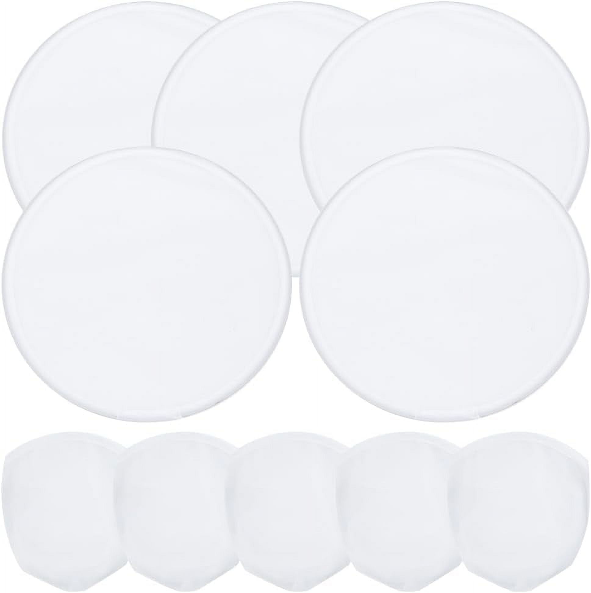 Sublimation Blank Polyester Folding Fan Flat Round White 250x2mm ...