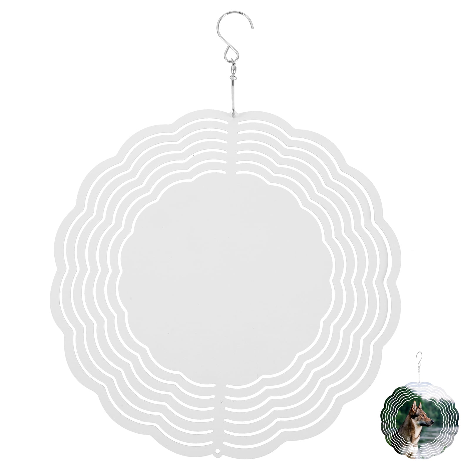 Sublimation Blank Wind Spinner Decor Outdoor Garden Yard Window Porch ...