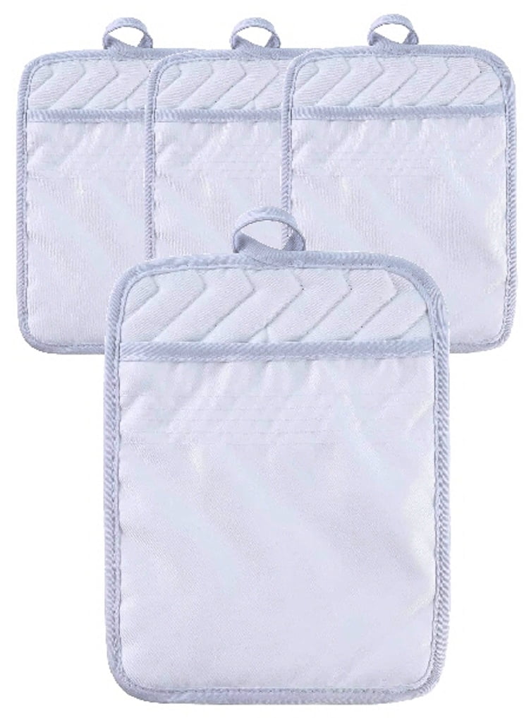 Sublimation Blanks 9"x7" Polyester/Cotton White Pot Holders with ...