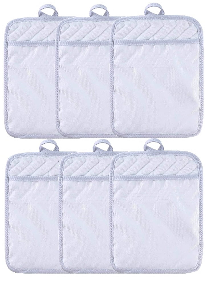 Sublimation Blanks 9"x7" Polyester/Cotton White Pot Holders with ...