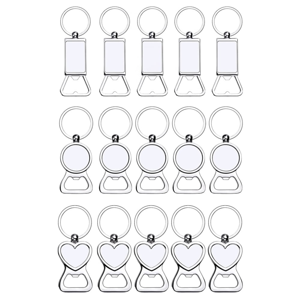 Sublimation Blanks Keychains Metal Bottle Opener Heat Transfer ...