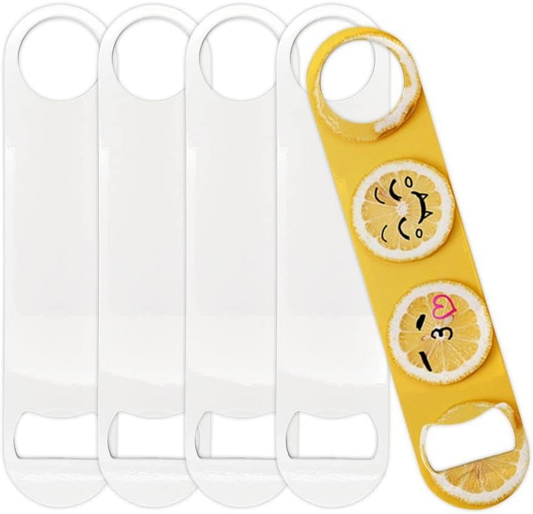 Sublimation Blanks Products Stainless Steel White Opener 2 Sided Pub ...