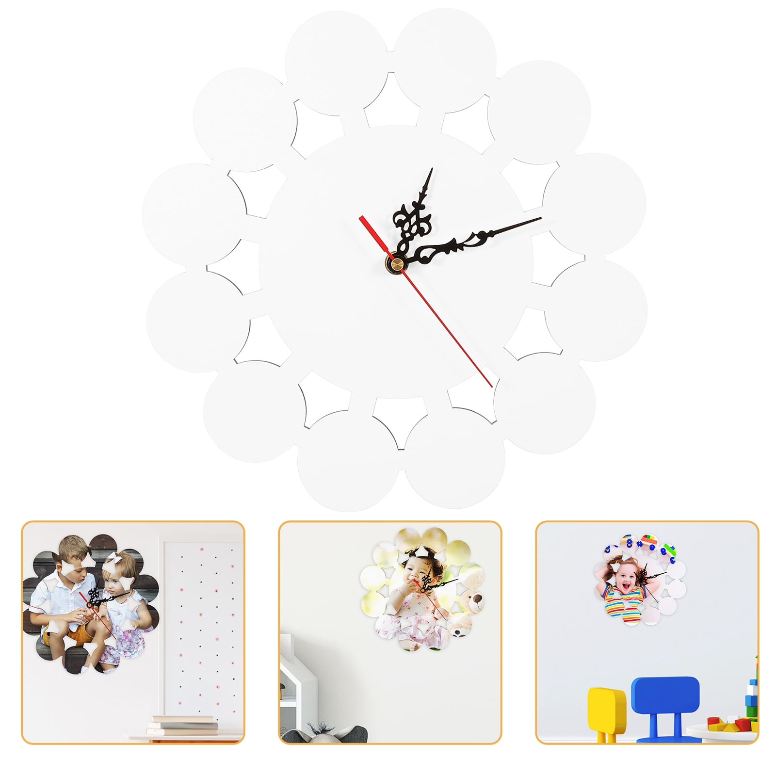 Sublimation Clock Ticking Sublimation Wall Clock Image Clock Child ...