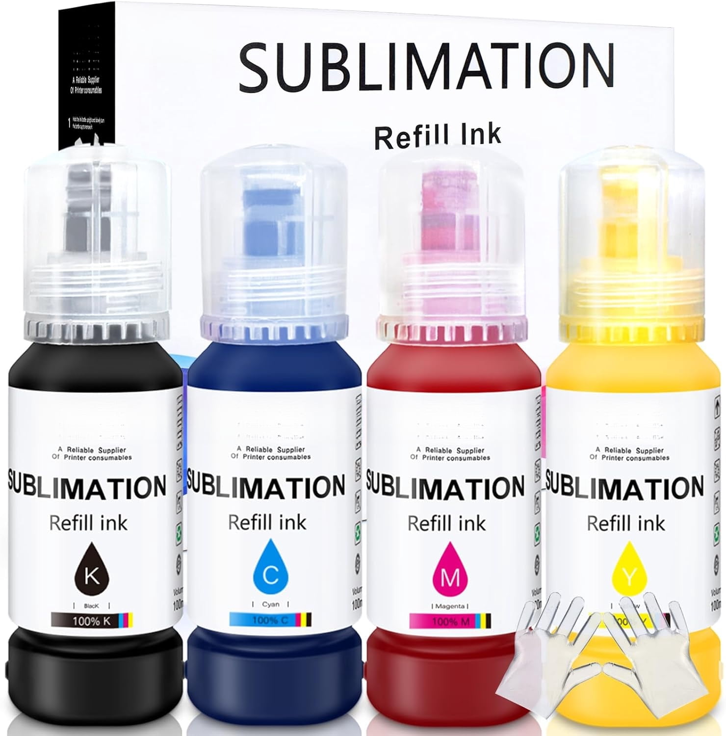 Sublimation Ink for Epson ET-2720 ET-2800 ET-2803 ET-4800 ET-2760 ET ...