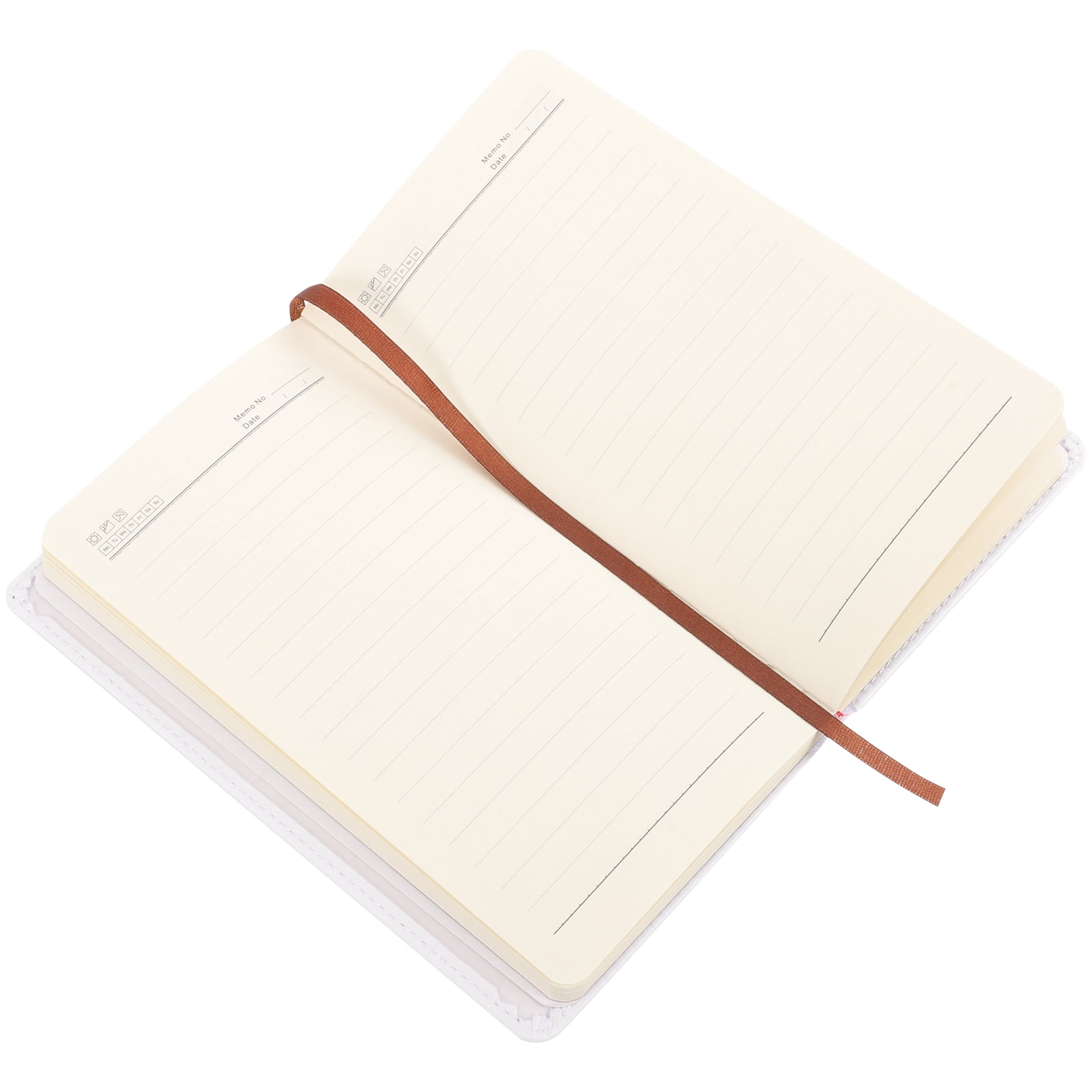 PU Leather Student Planner Book for Study White Color with Thickened ...