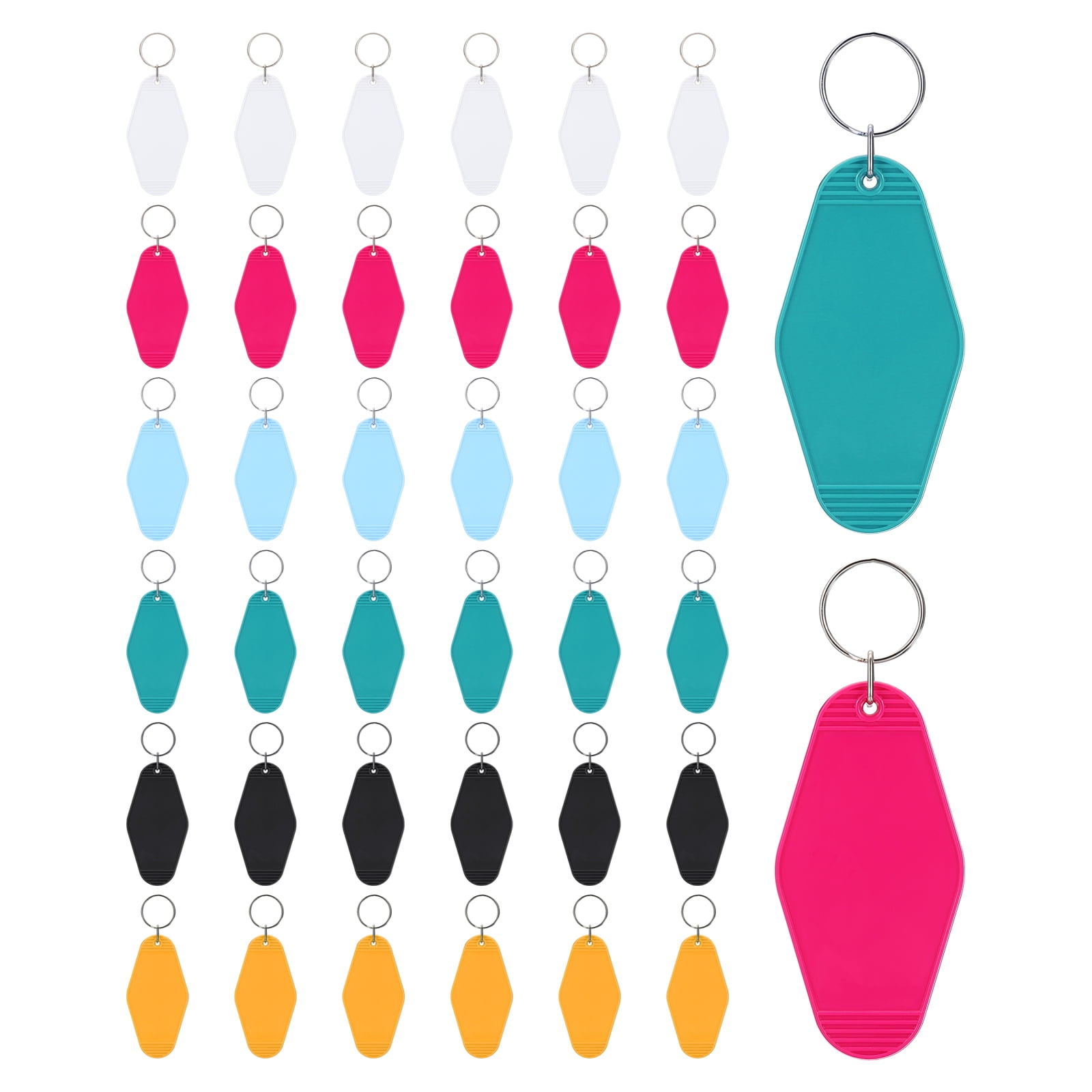Sublimation Keychain Blanks Bulk Vintage Motel Hotel Keychains, 6 ...
