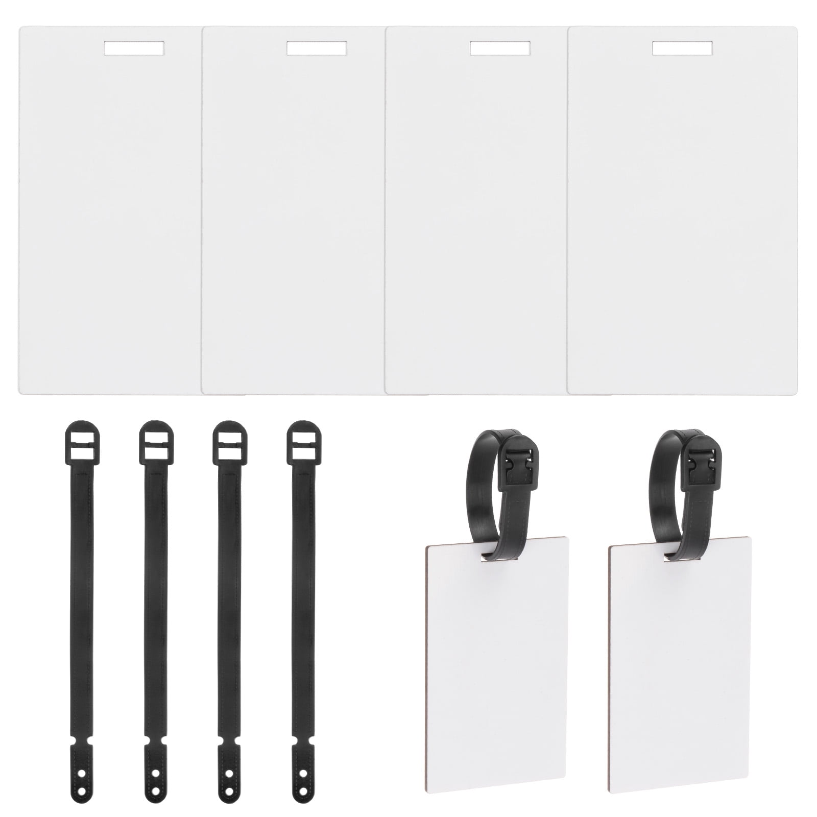 Sublimation Luggage Tag Blanks Rectangle Shape 96mm x 60mm, 4 Sets ...