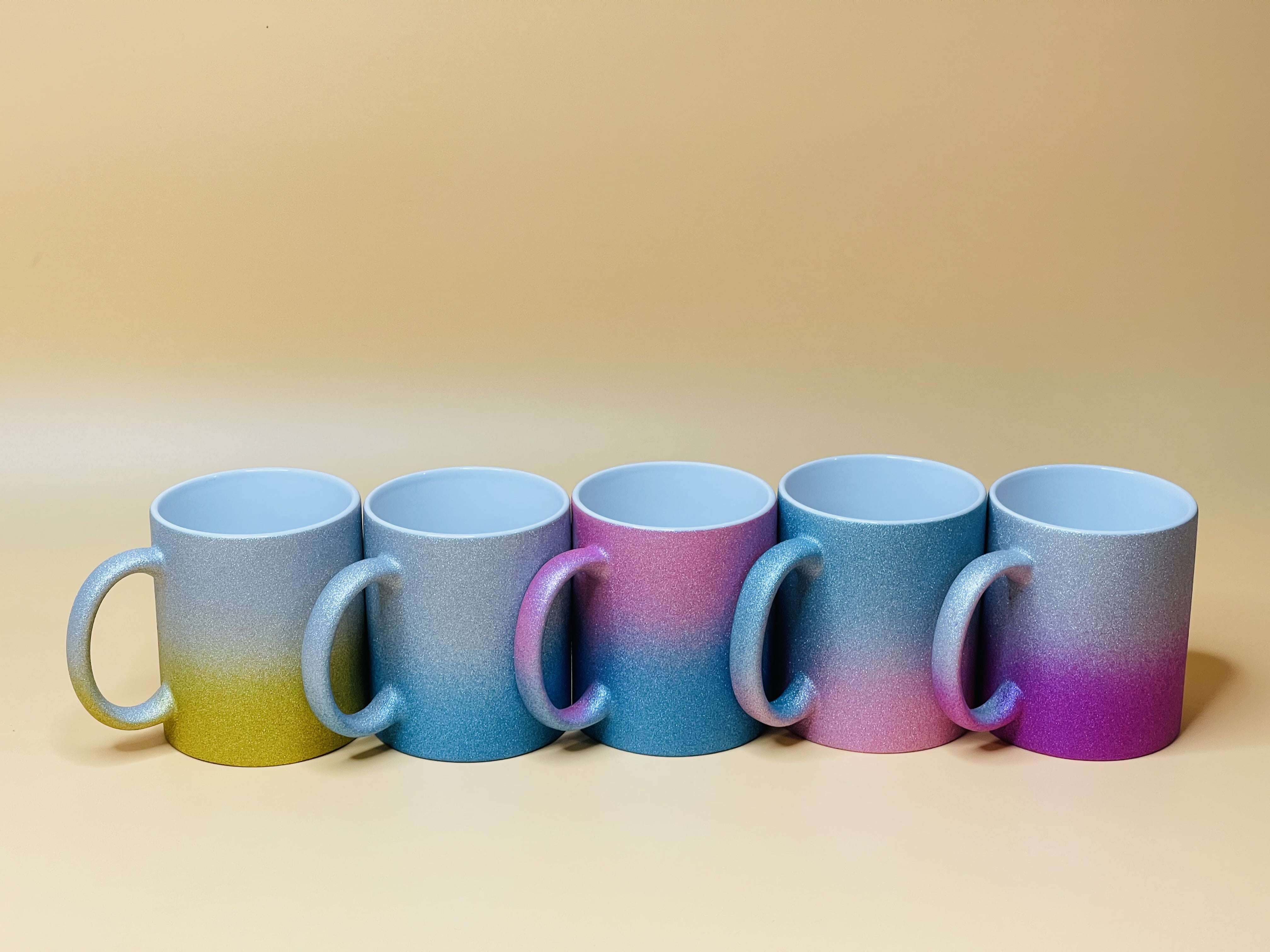 Sublimation Matte Fluorescent Coffee Mug - Set of 5 - 110 Oz - Colorful ...