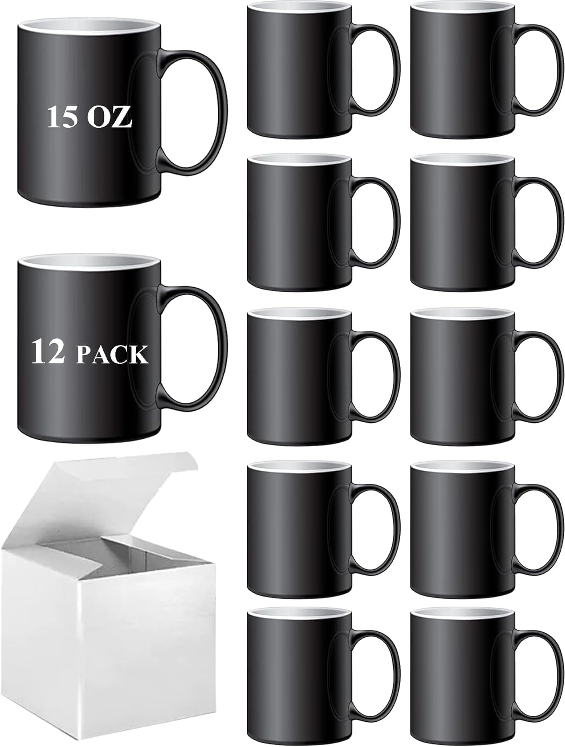 Sublimation Mug, Sublimation White Coffee Cup Blank Sublimation Mug ...