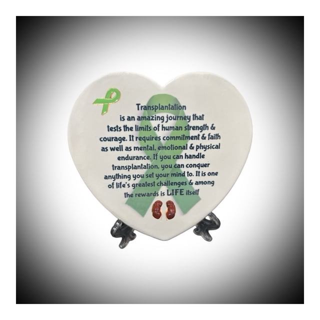 Sublimation Transplant Journey Heart Shaped Display Stand Gift for ...