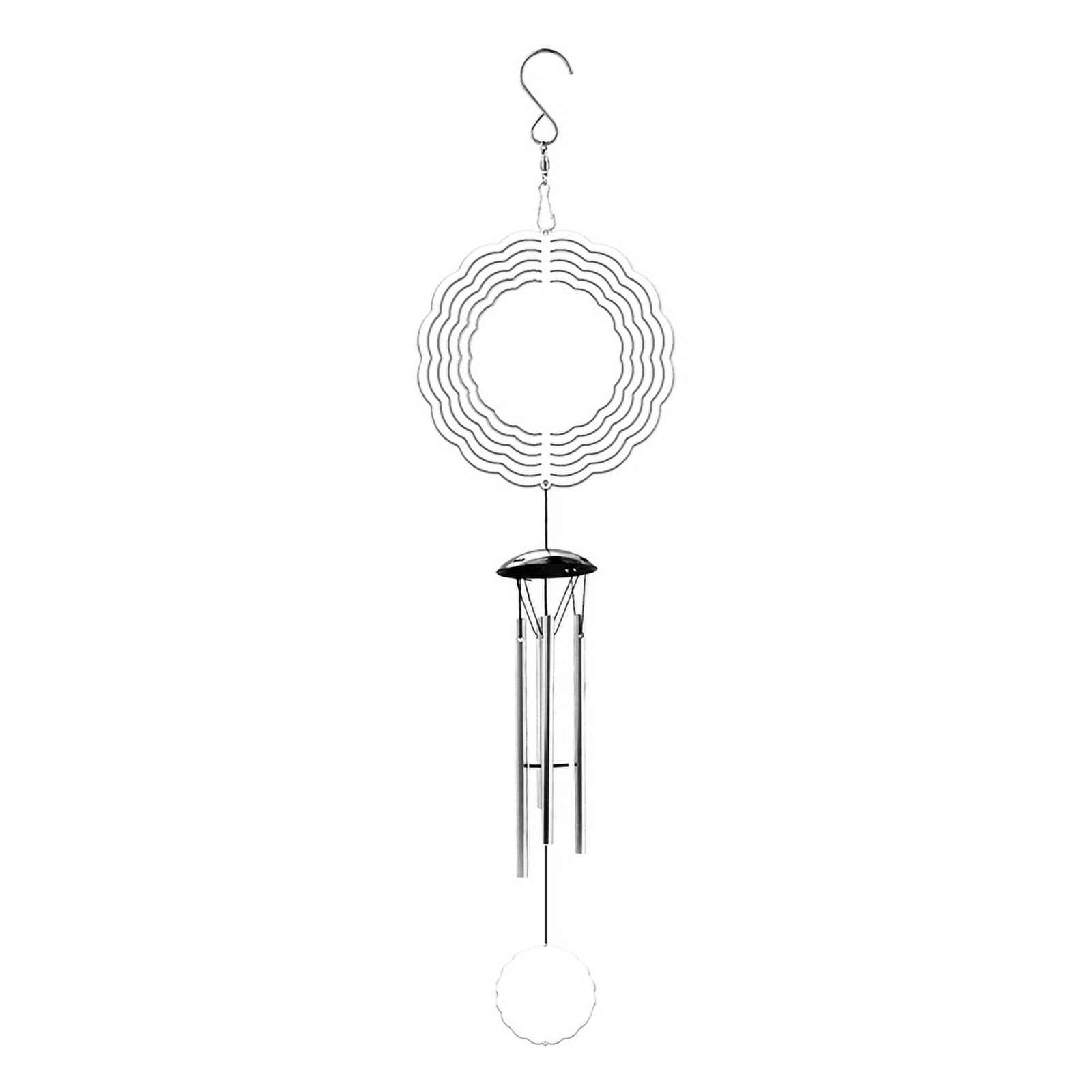 Sublimation Wind Spinner Blanks Outdoor Decor, Windchimes with 4 ...