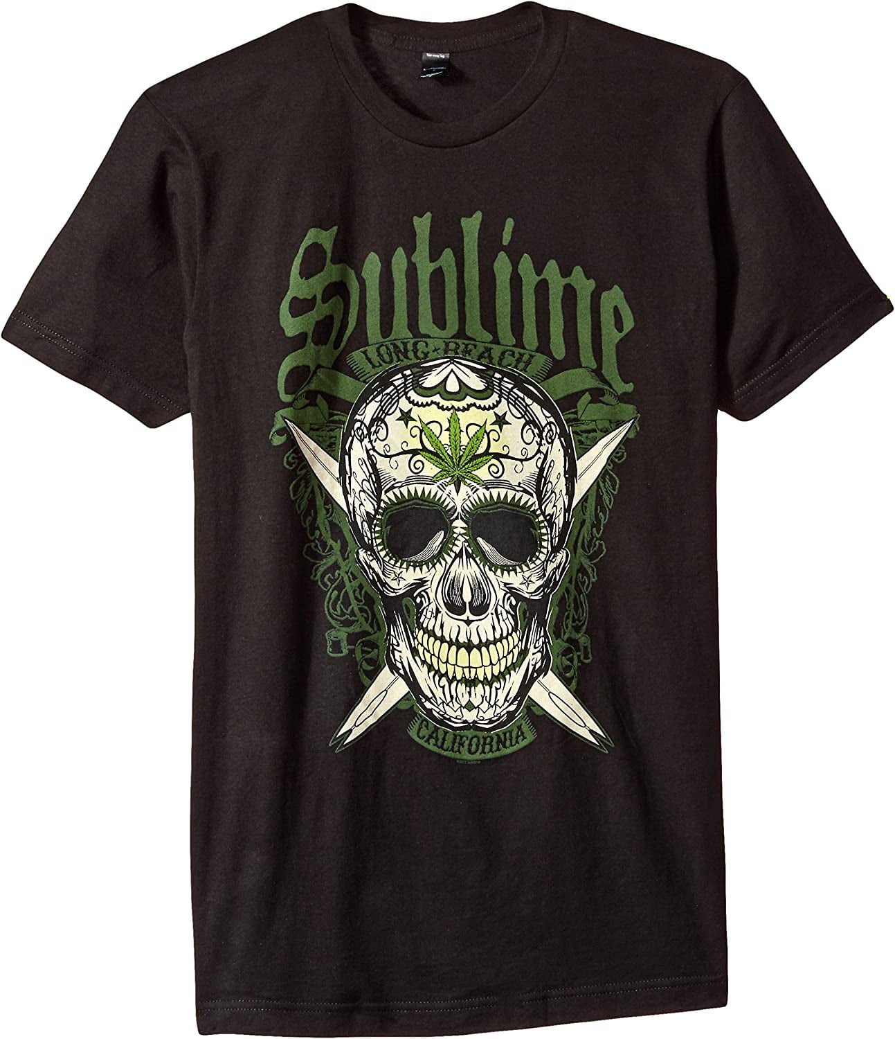 Sublime - LBC Skull Mens Soft T Shirt - Walmart.com