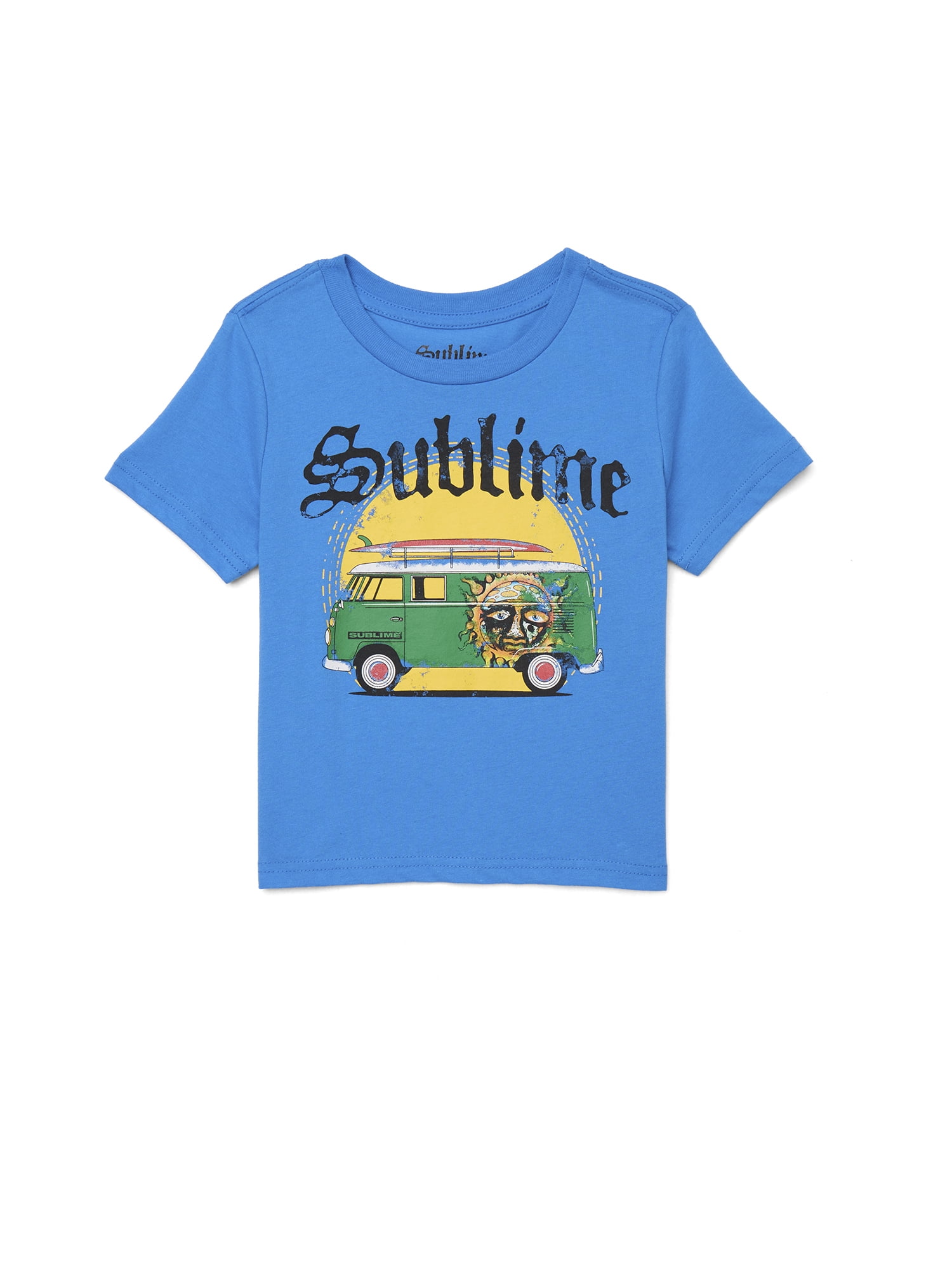 Sublime Summer Van Toddler Crewneck Tee with Short Sleeves, Sizes 12M ...
