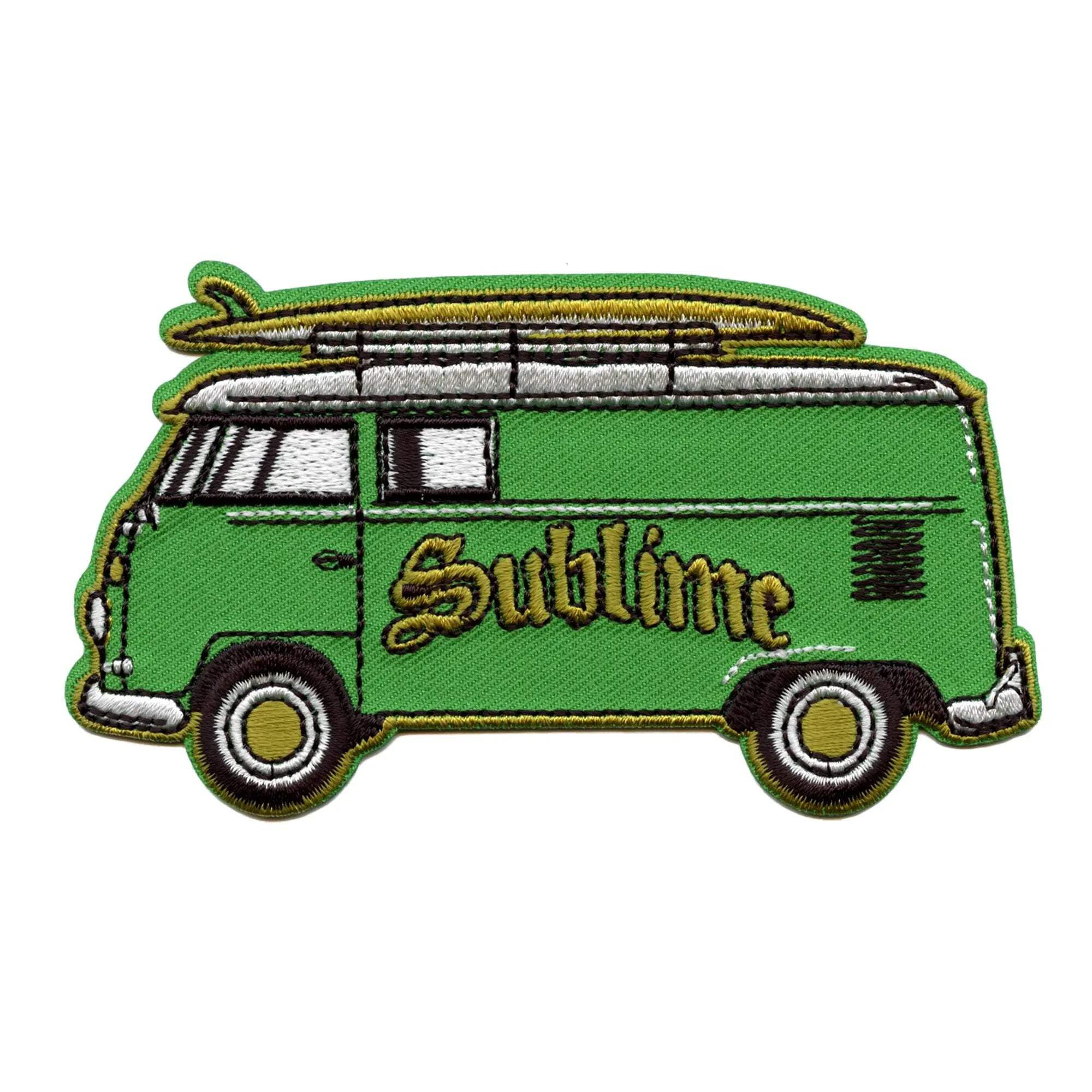 Sublime Volkswagen Bus Patch Surf Board Embroidered Iron On - Walmart.com