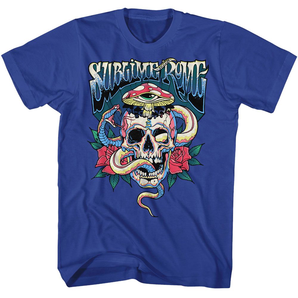 Sublime With Rome Snake Skull Royal T-Shirt - Walmart.com