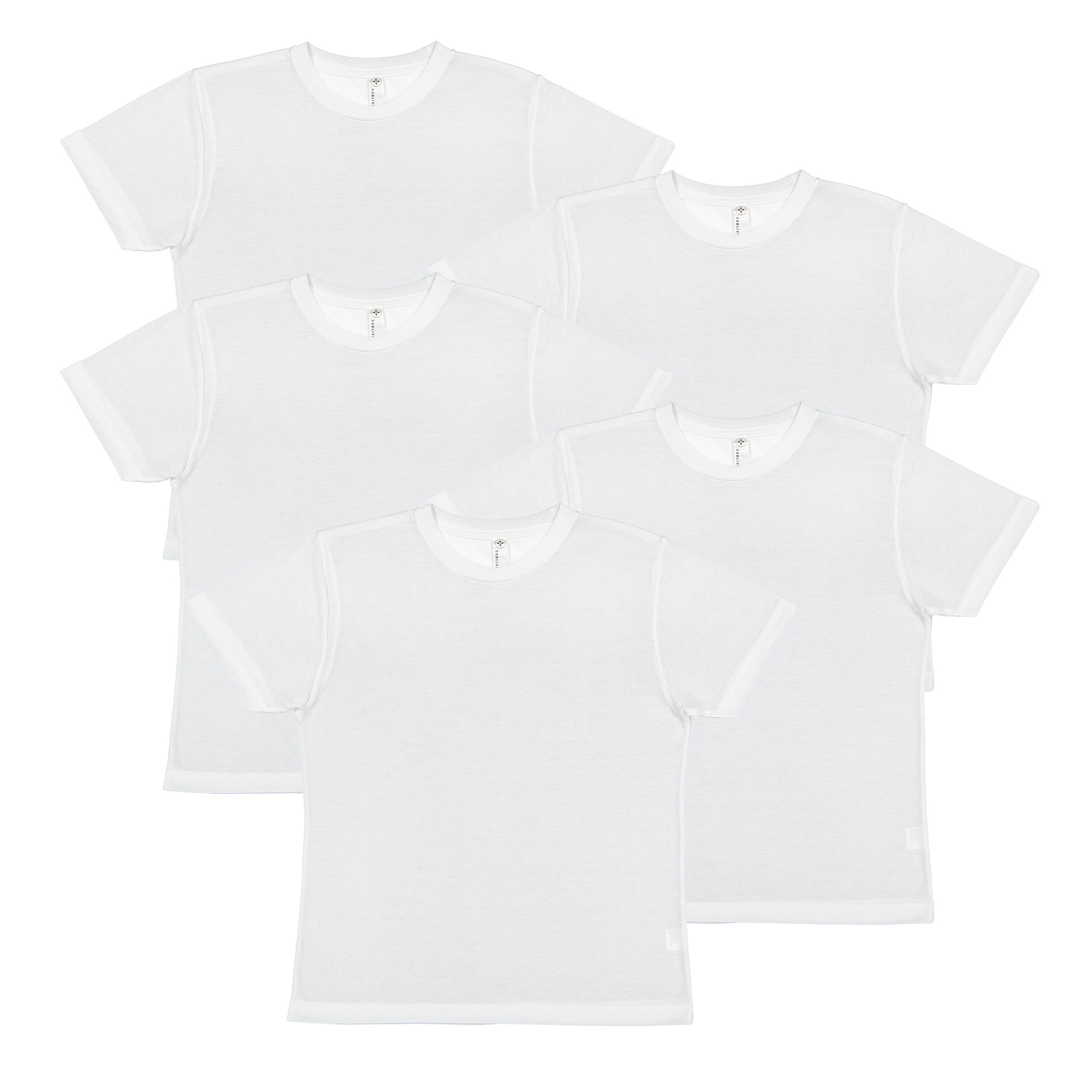 Sublivie Youth 100% Polyester Crew Neck Short Sleeve Sublimation Tee ...