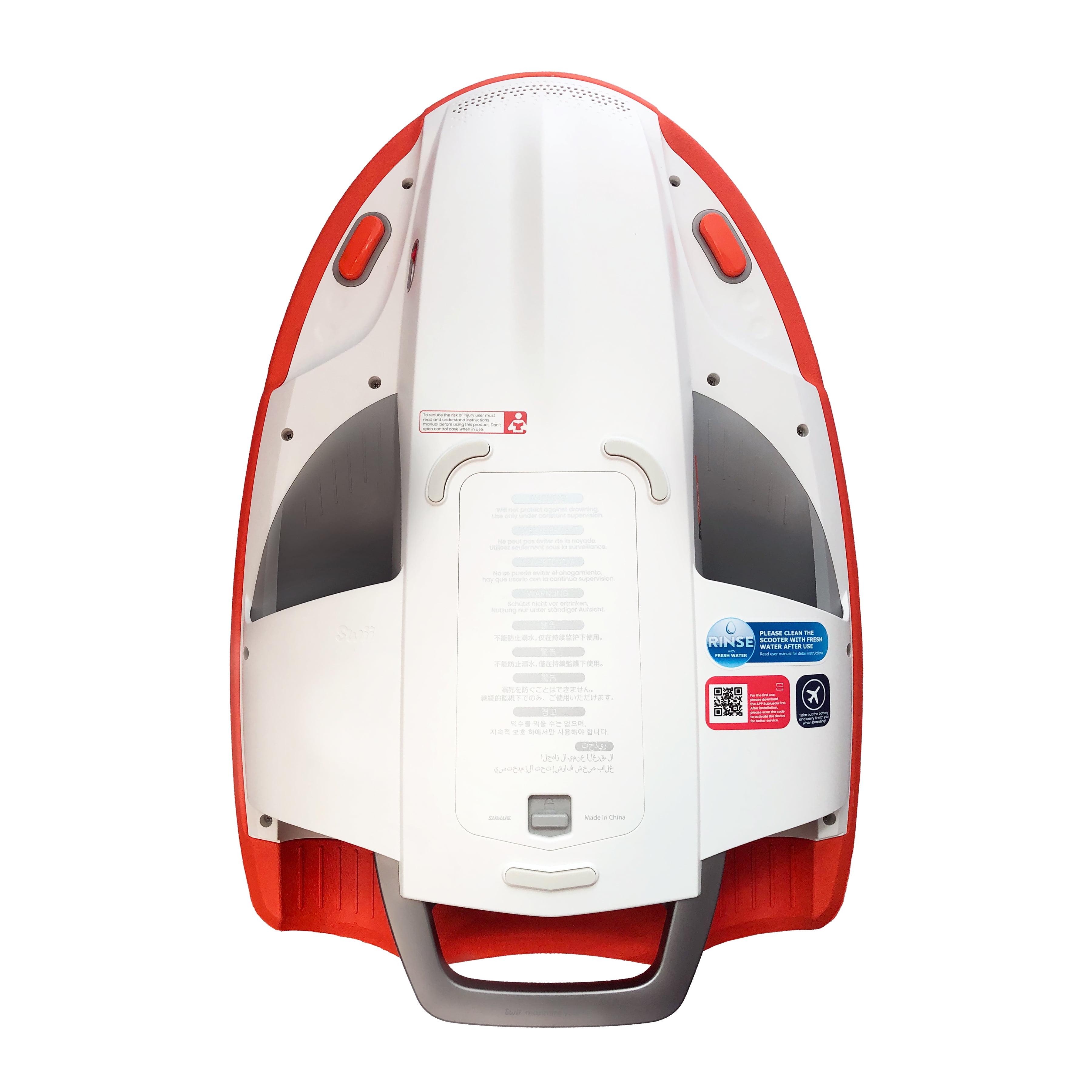 Sublue Swii Electronic Kickboard (Single Orange), Dual Propeller ...