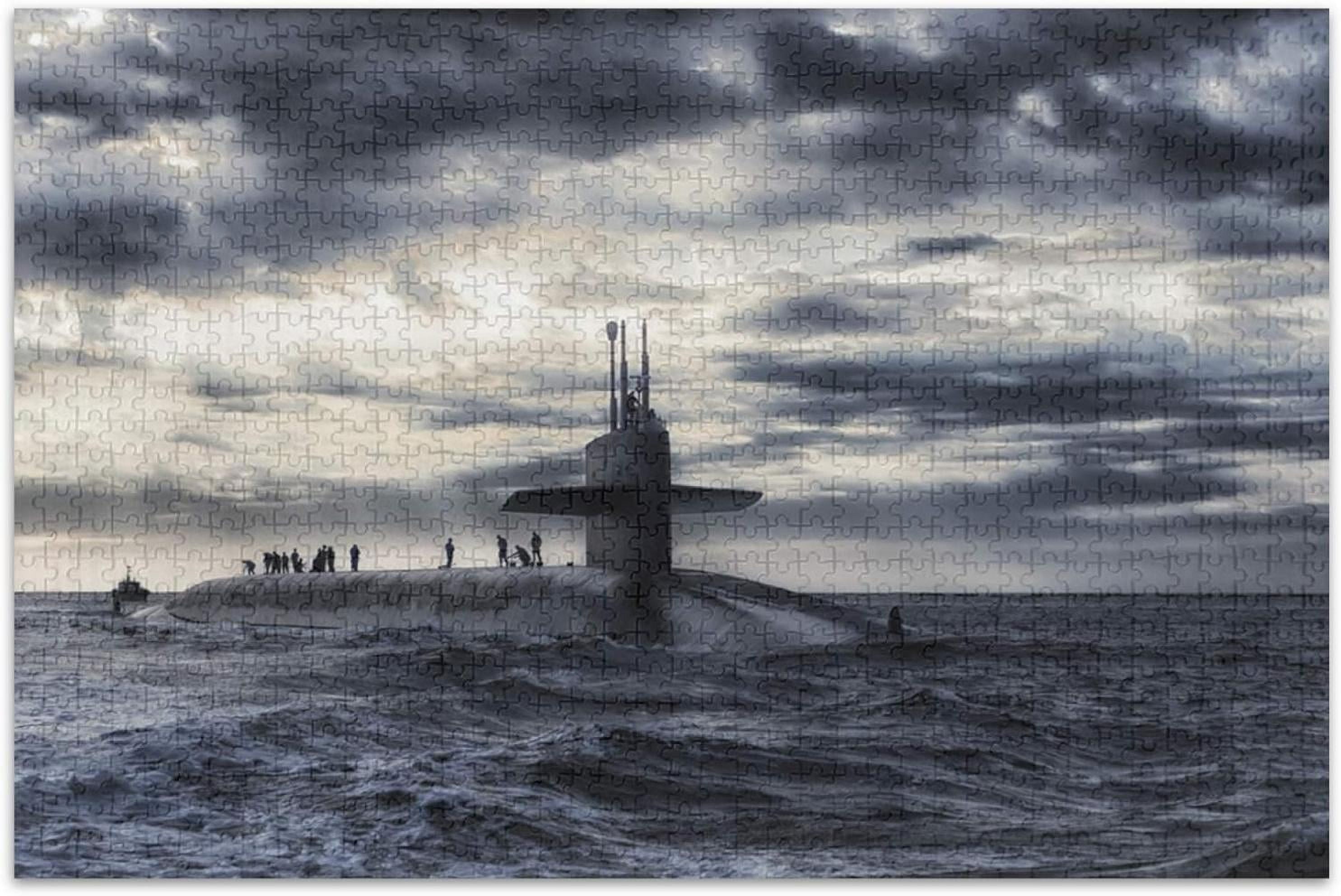 Submarine Boat Sea Jigsaw Puzzle 500 Pieces Wooden Jigsaw Puzzles for ...