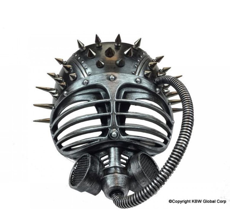 Submarine Diver Skull Mask - Silver - Steampunk - Costume Accessory ...