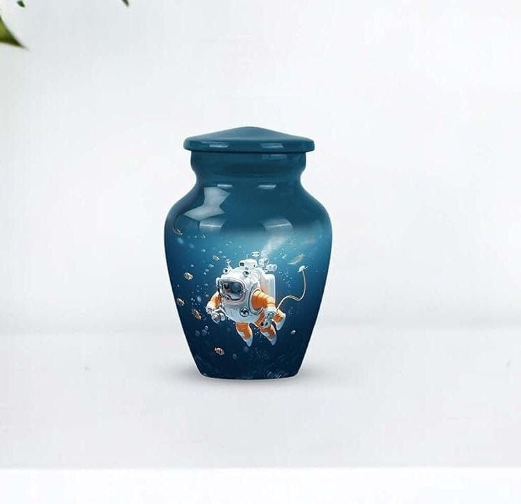 Submarine Odyssey-Memorial Urn for Human Ashes, Decorative Keepsake Urn ...